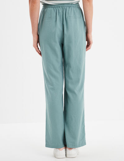 Pantalon lin femme pas cher | La Halle