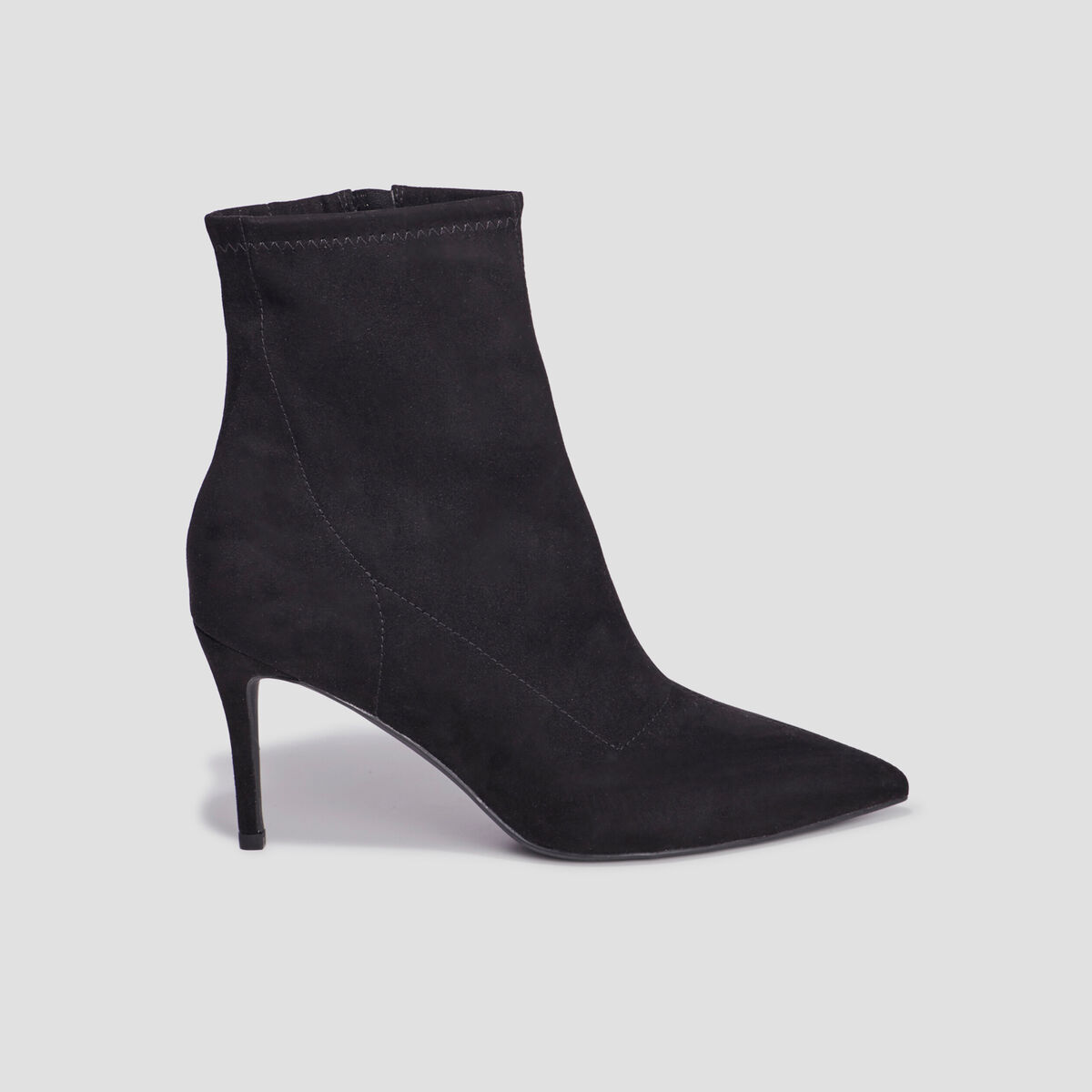 Bottines bouts pointus talons aiguilles noir femme | La Halle