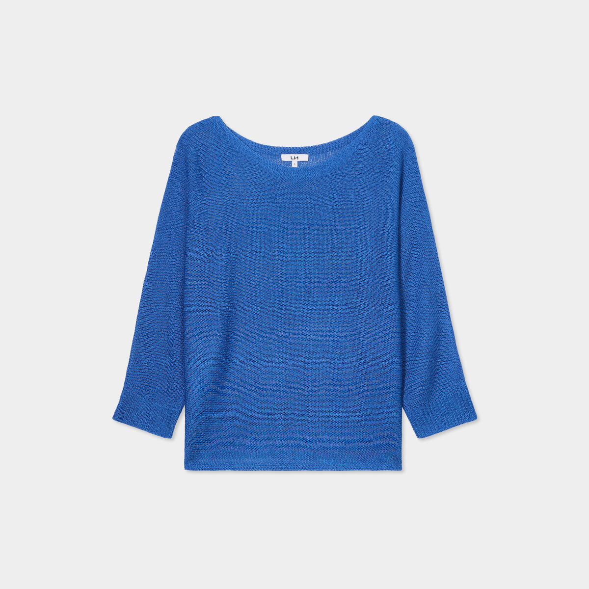 Pull manches longues bleu roi femme | La Halle