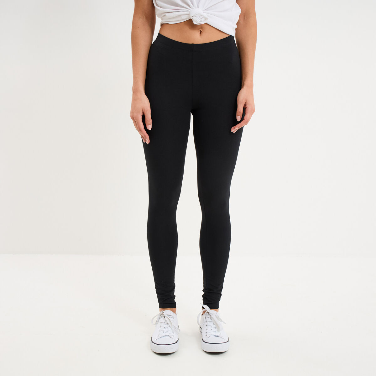 Legging taille haute noir femme | La Halle