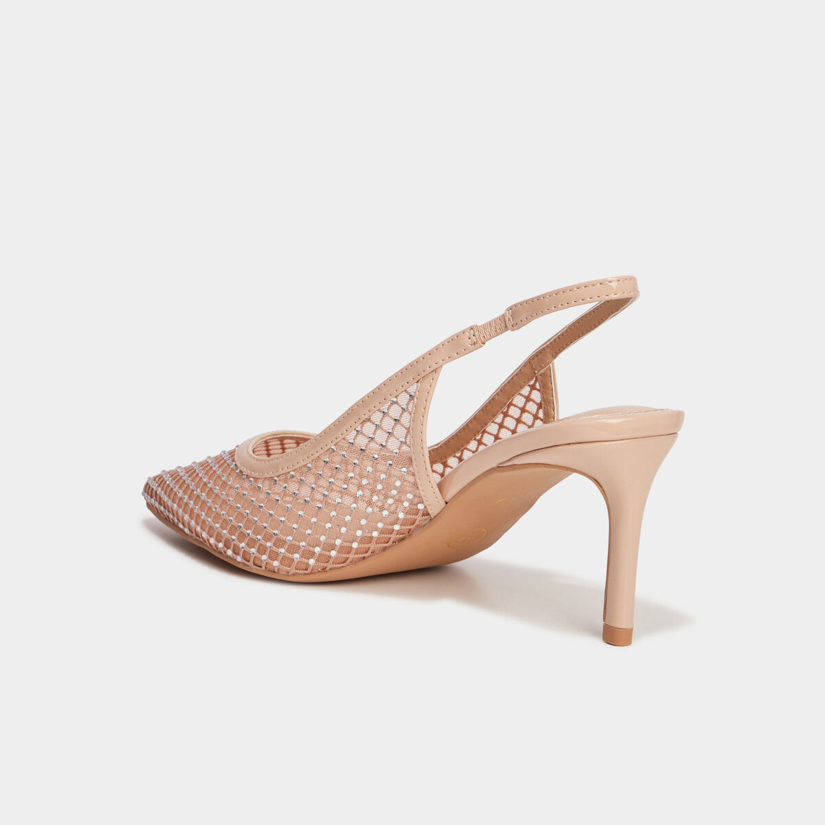 Escarpins à strass bout pointu Mosquitos sable femme | La Halle