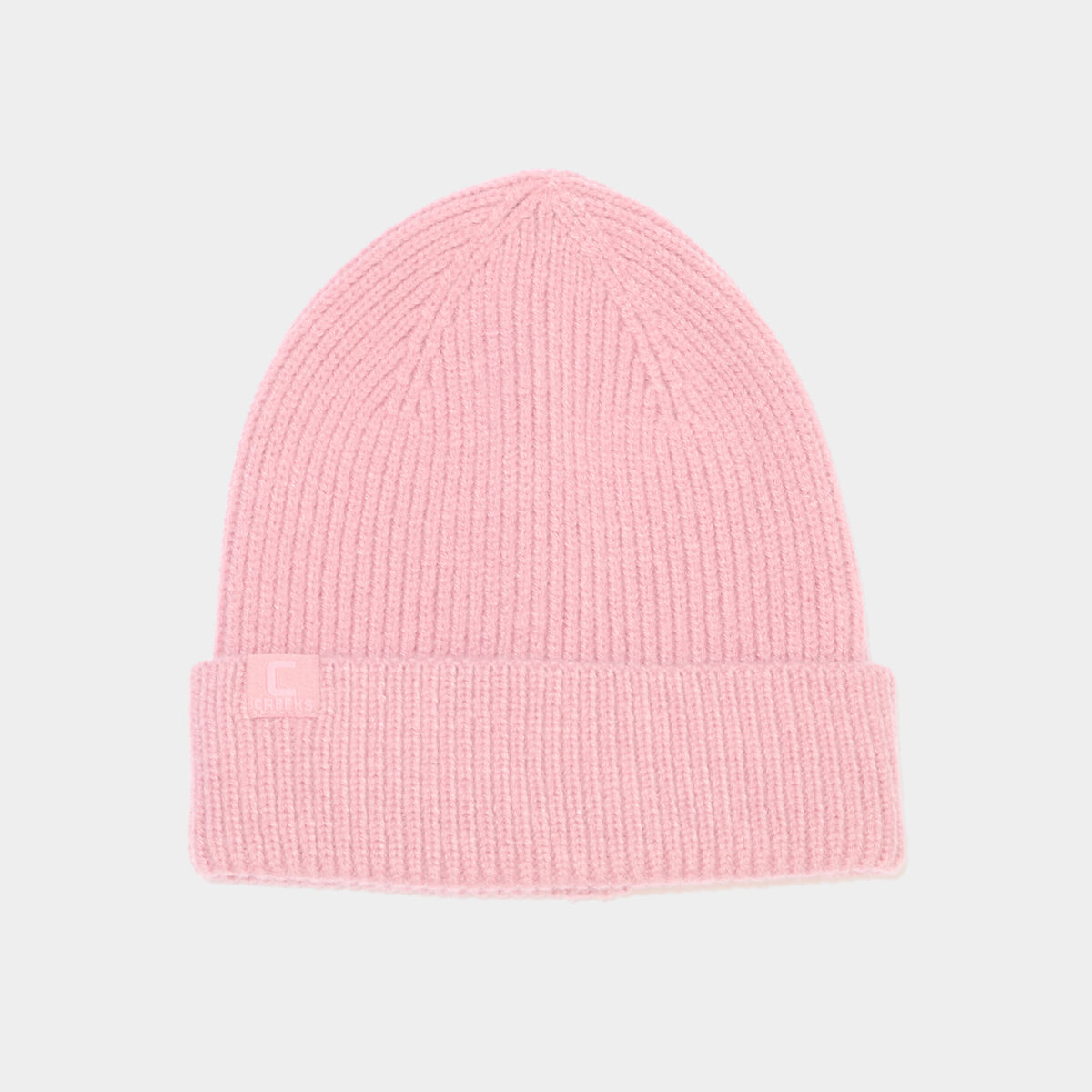Bonnet à revers tricoté vieux rose fille | La Halle