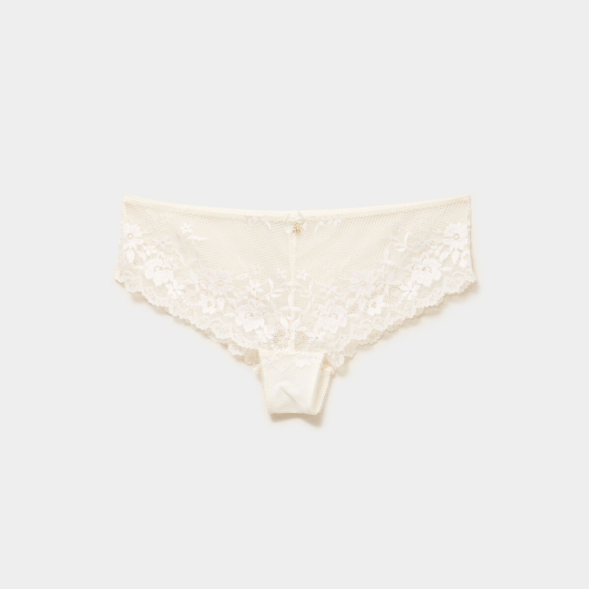 Shorty en dentelle blanc femme | La Halle