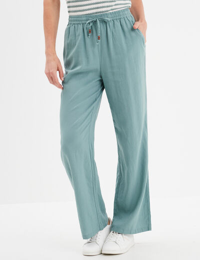 Pantalon lin femme pas cher | La Halle