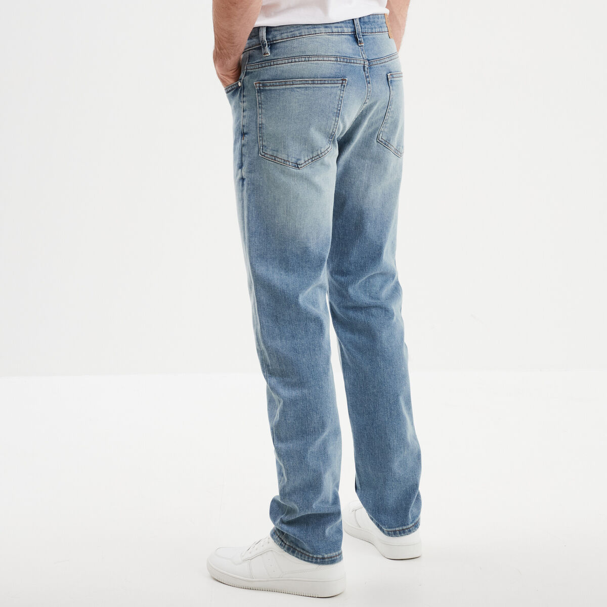 Jeans regular 5 poches denim triple stone homme | La Halle
