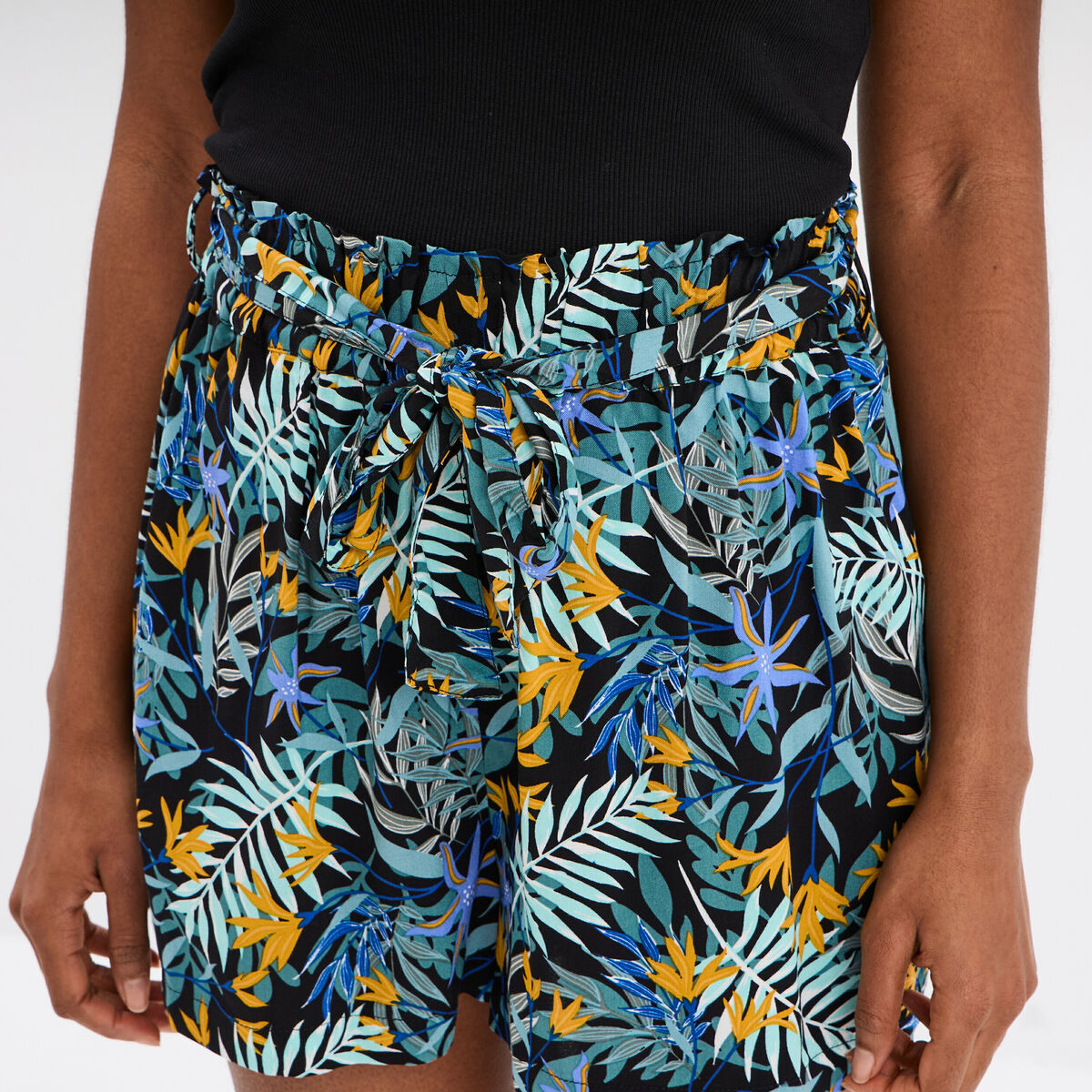 Short ample fluide noir femme | La Halle