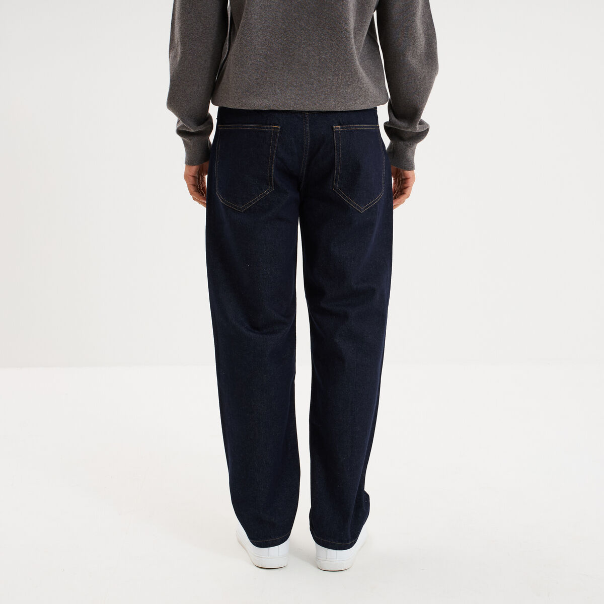 Jean relaxed 5 poches coton denim brut homme | La Halle