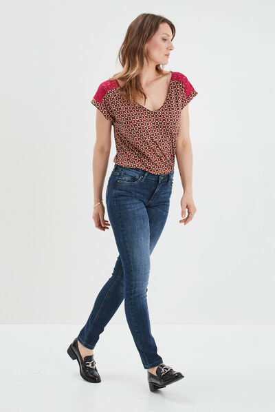 Jean denim femme pas cher