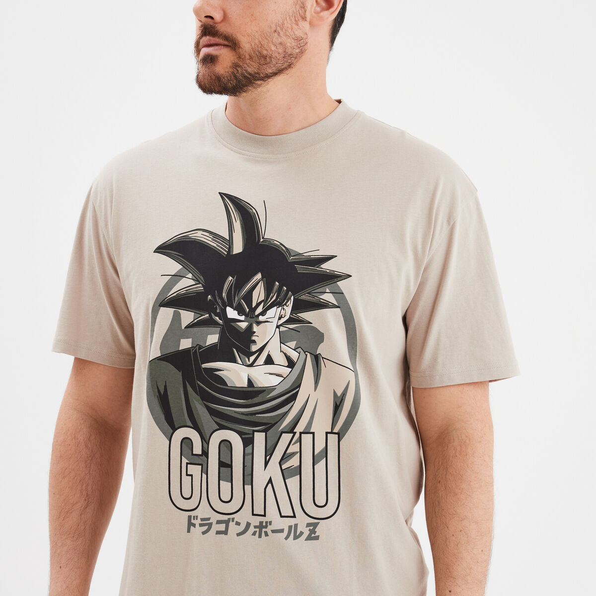 T-shirt col rond Dragon Ball Z Goku sable homme | La Halle