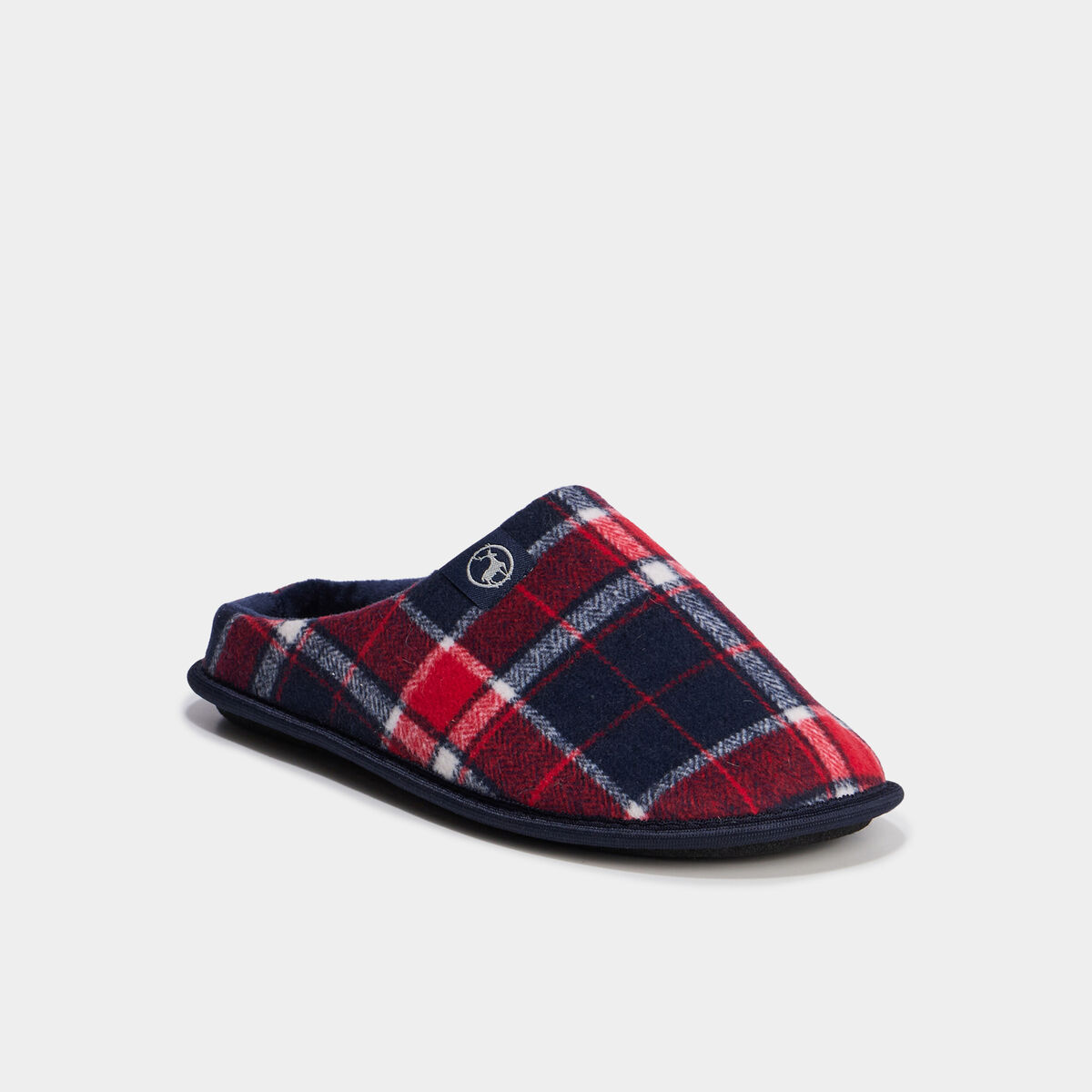 Chaussons mules rouge homme | La Halle