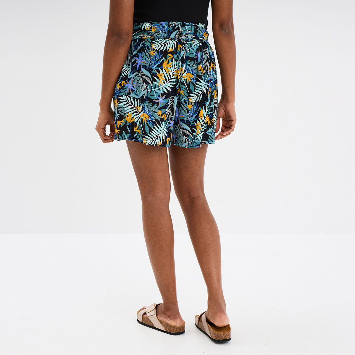 Short ample fluide noir femme | La Halle