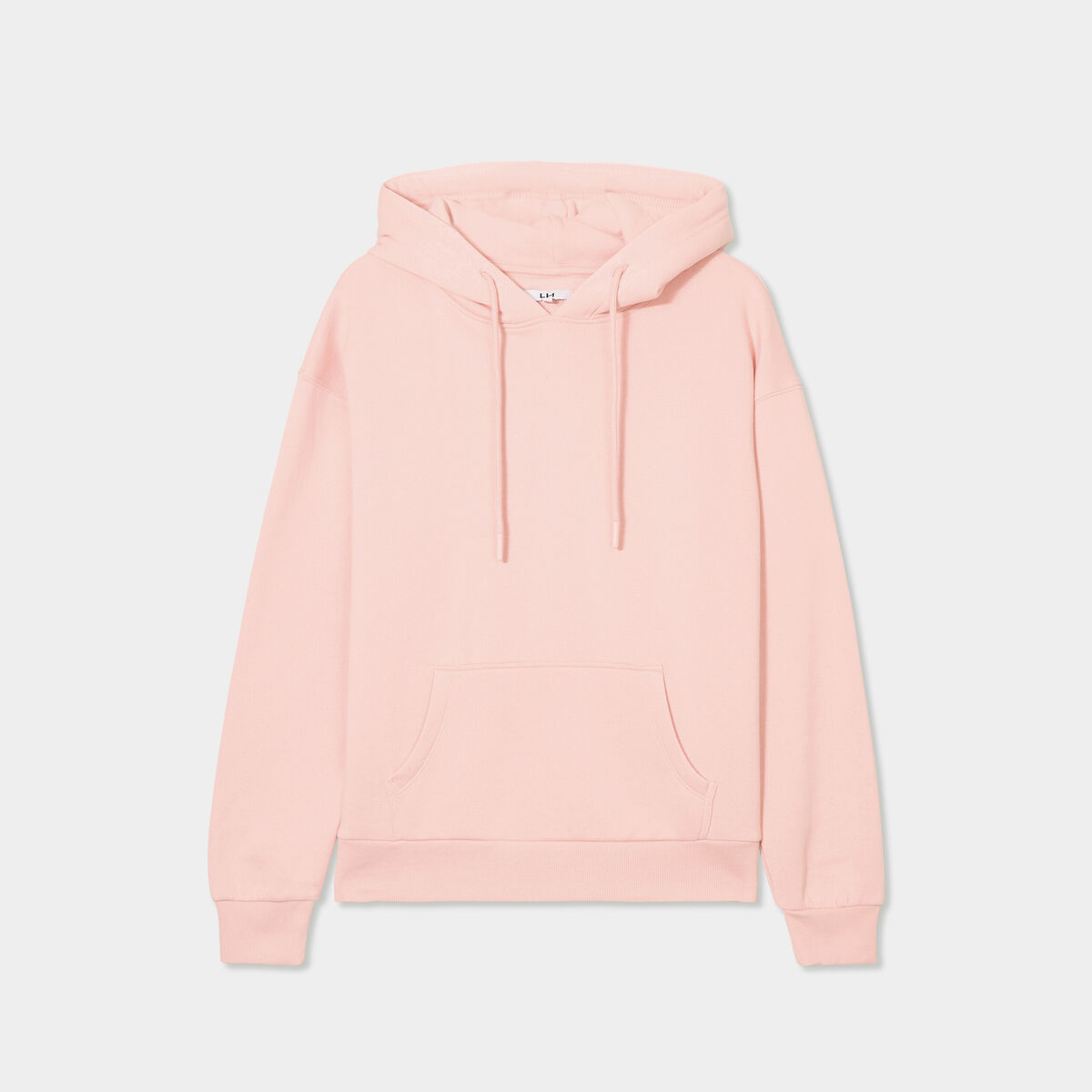 Sweat hoodie molleton à capuche rose poudrée femme | La Halle