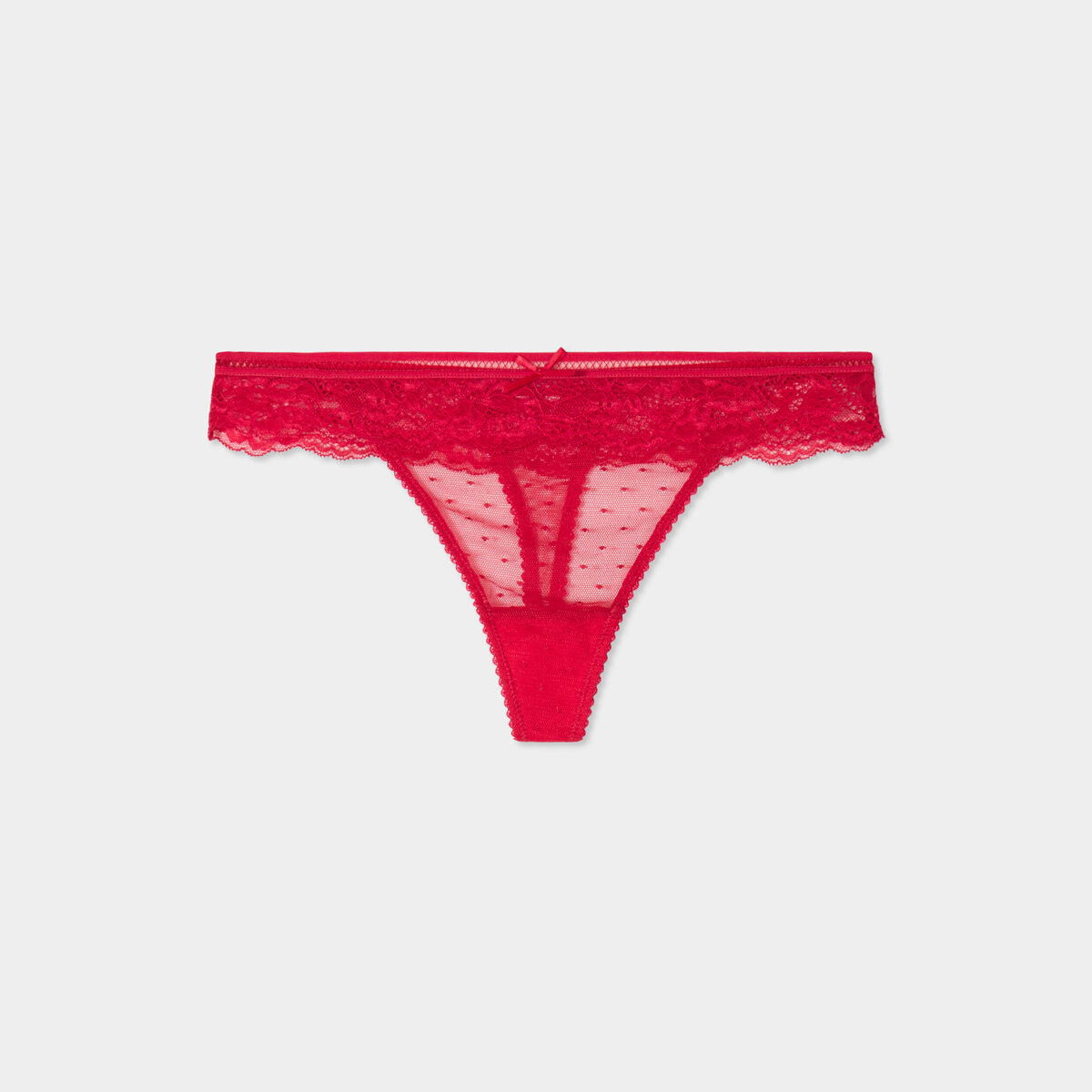 String en dentelle rose framboise femme | La Halle