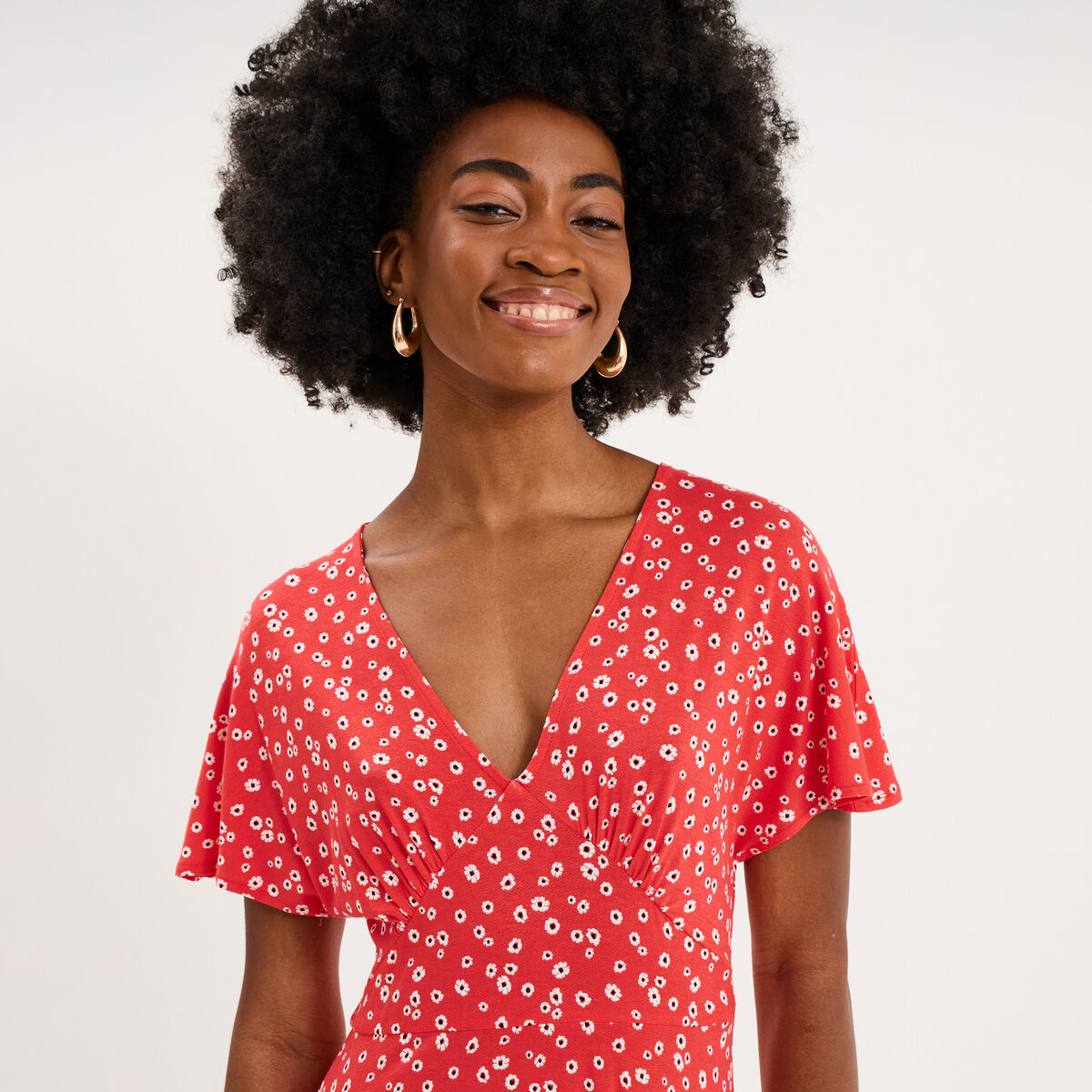robe-fluide-en-maille-longueur-genou-rouge-coquelicot-femme-la-halle