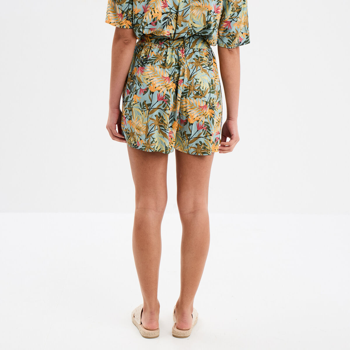 Short ample fluide vert émeraude femme | La Halle