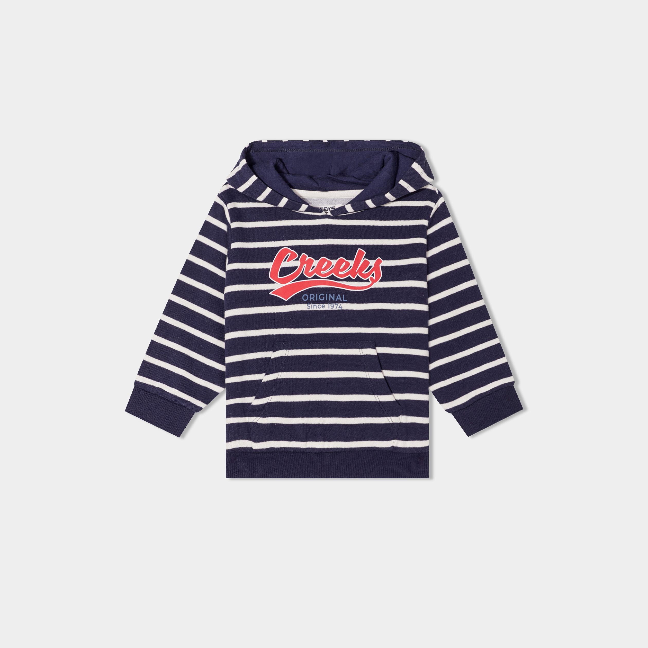 Sweat à capuche hoodie Creeks bleu marine bébé garçon | La Halle