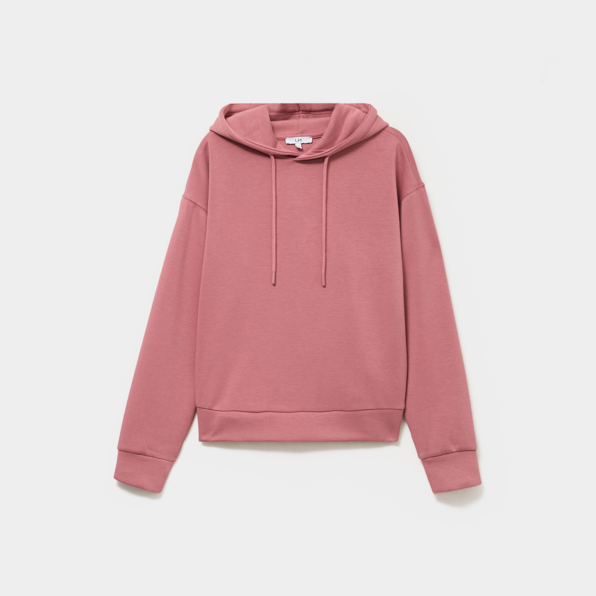 Sweat hoodie manches longues à capuche vieux rose femme | La Halle