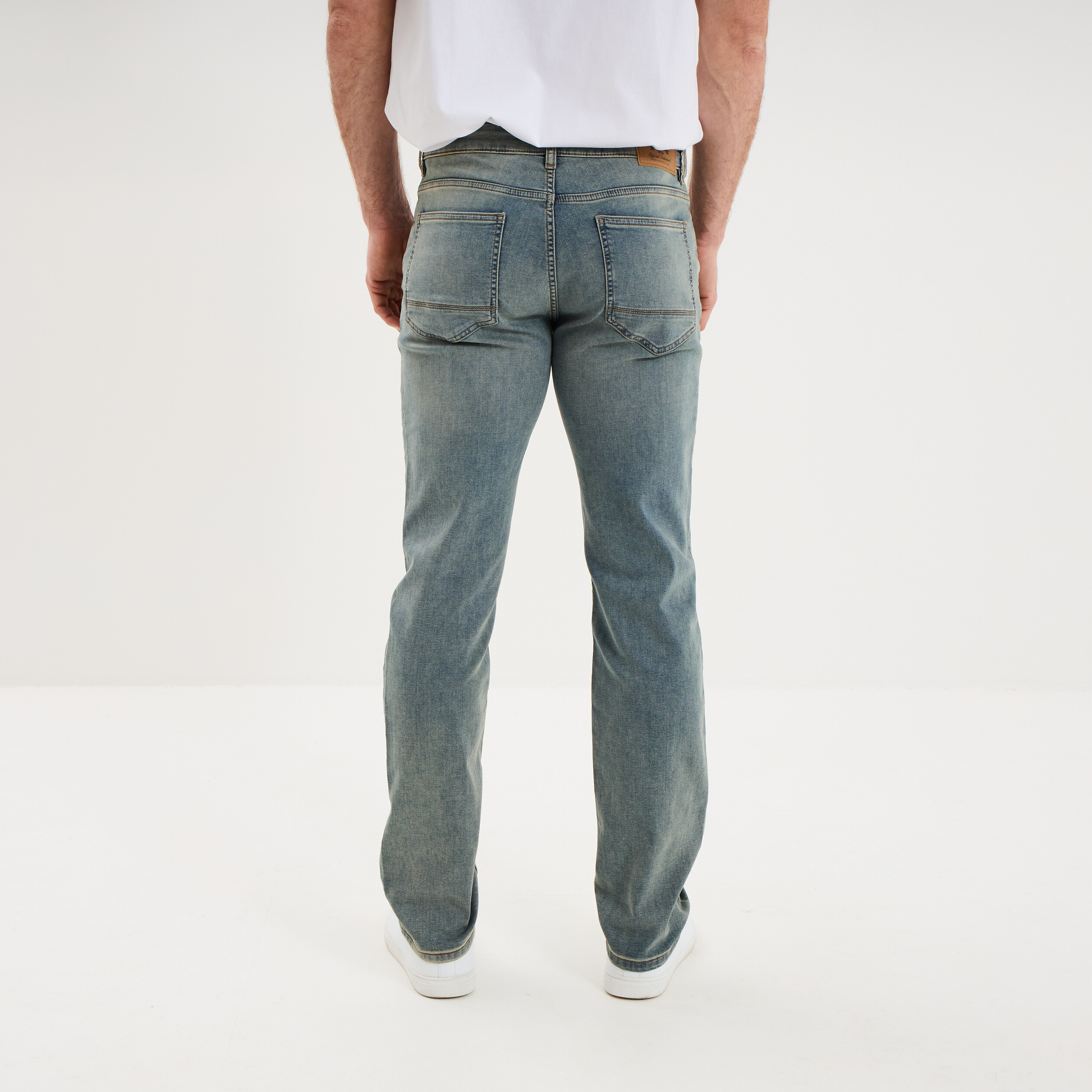 Jean stretch coupe regular denim double stone homme | La Halle