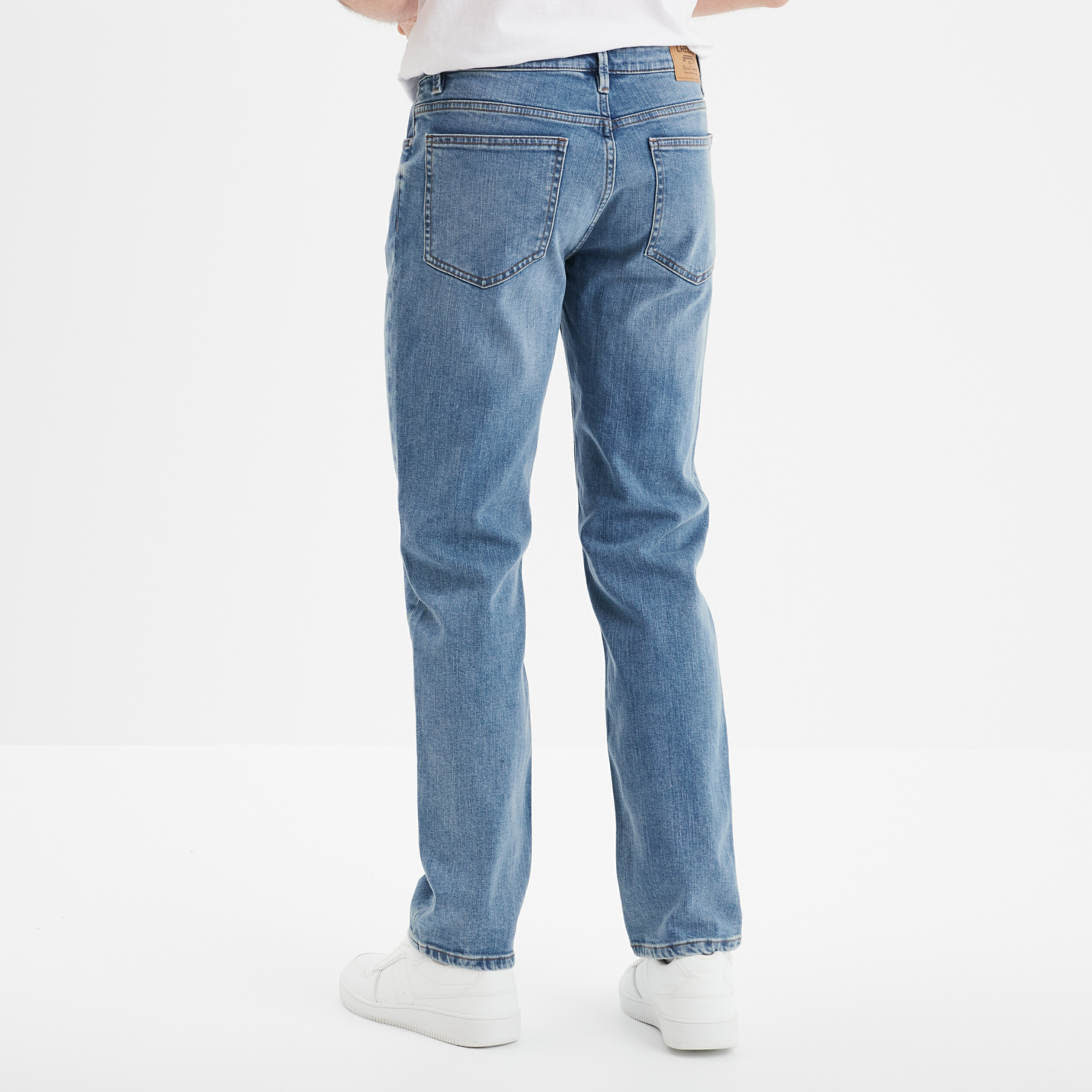 Jeans regular 5 poches denim double stone homme | La Halle
