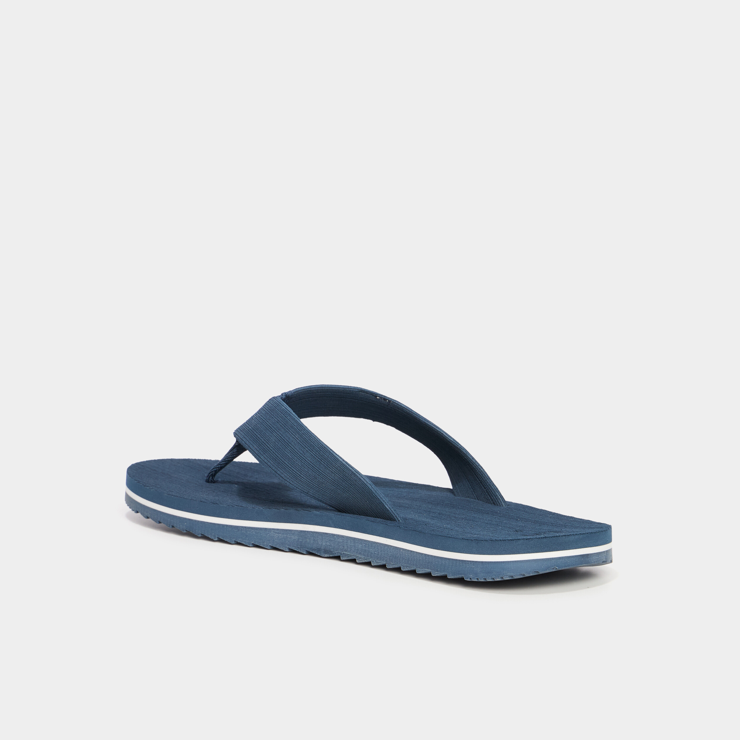 Tongs de plage bleu marine homme | La Halle