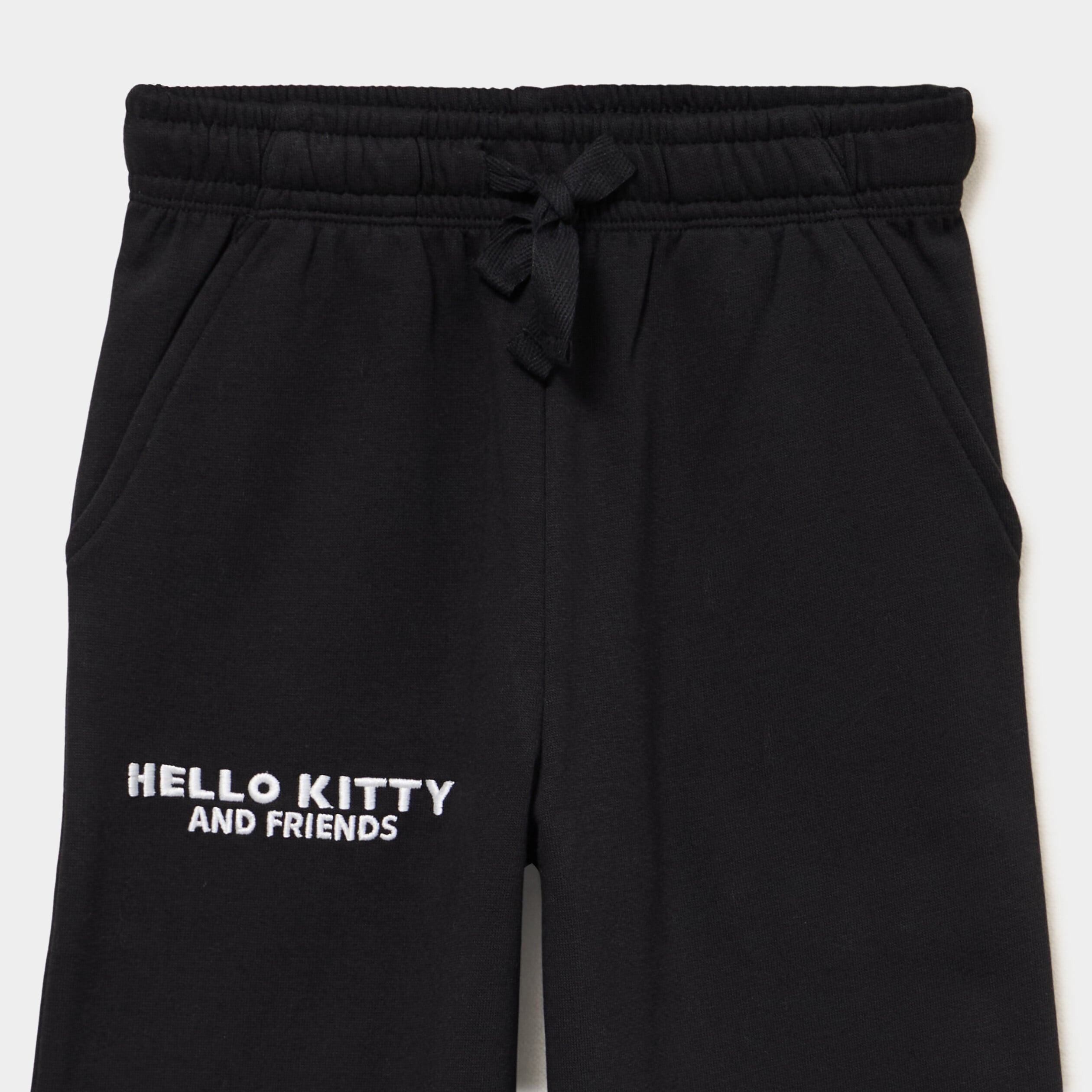 Pantalon de jogging large Hello Kitty noir fille | La Halle