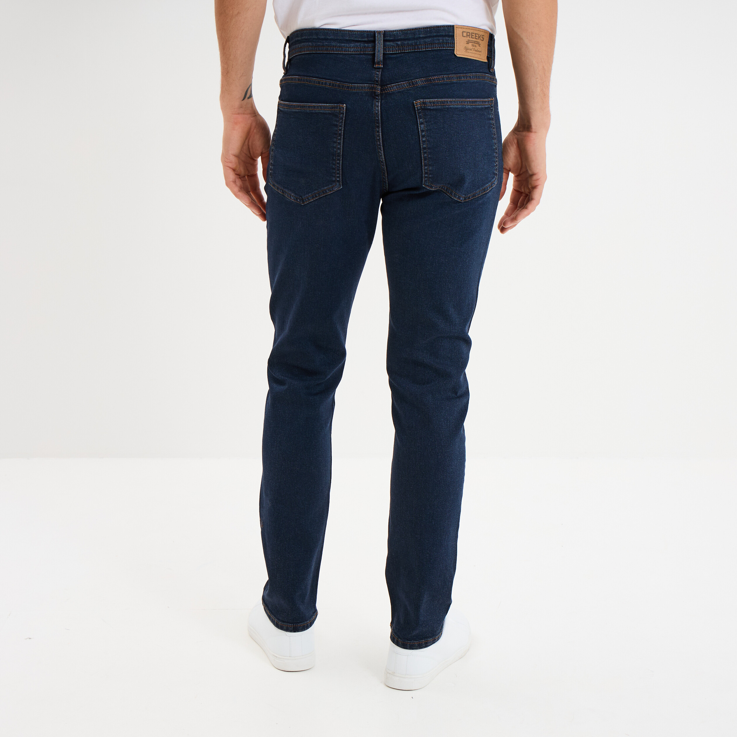 Jean straight 5 poches denim brut homme | La Halle