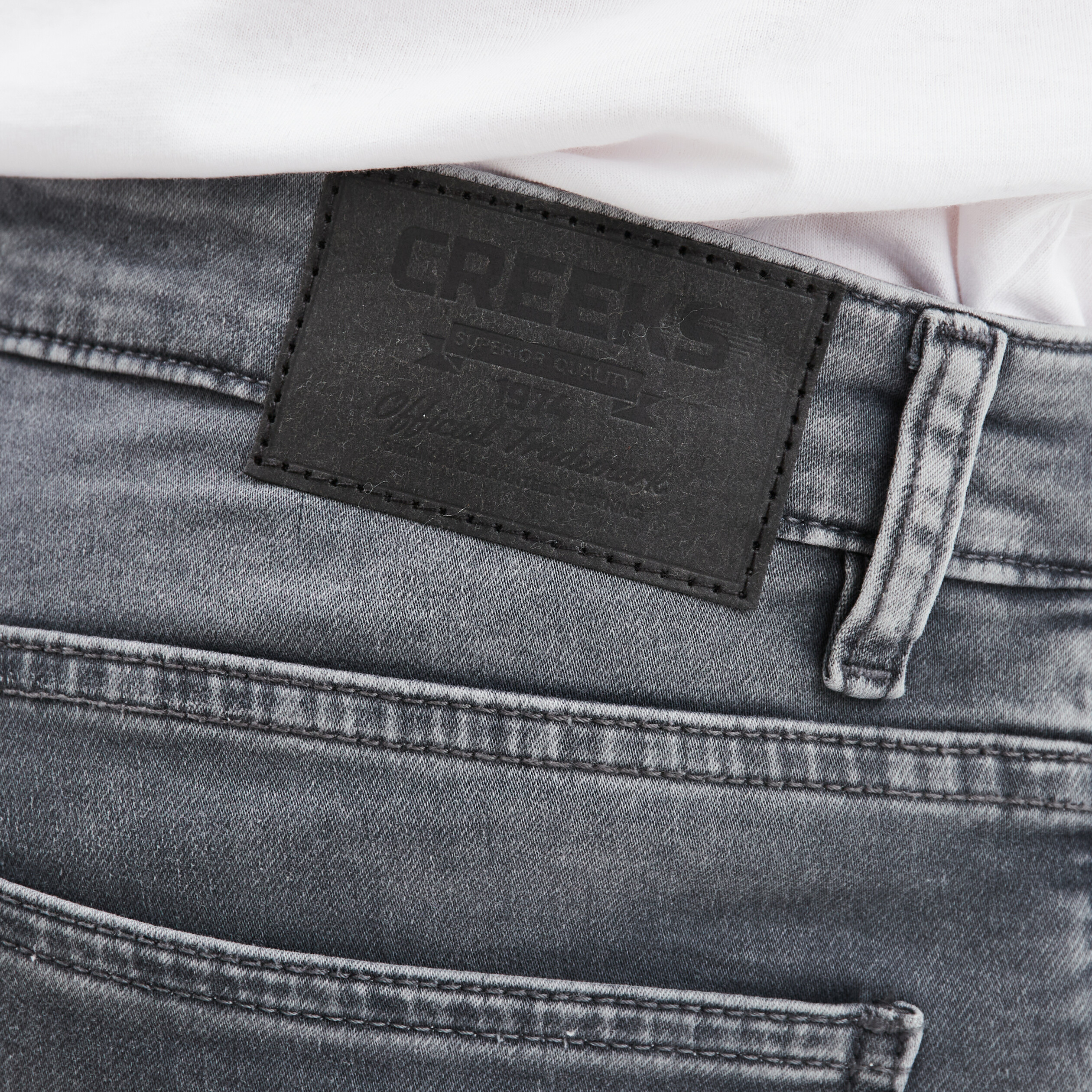 Jean stretch coupe regular denim gris homme | La Halle