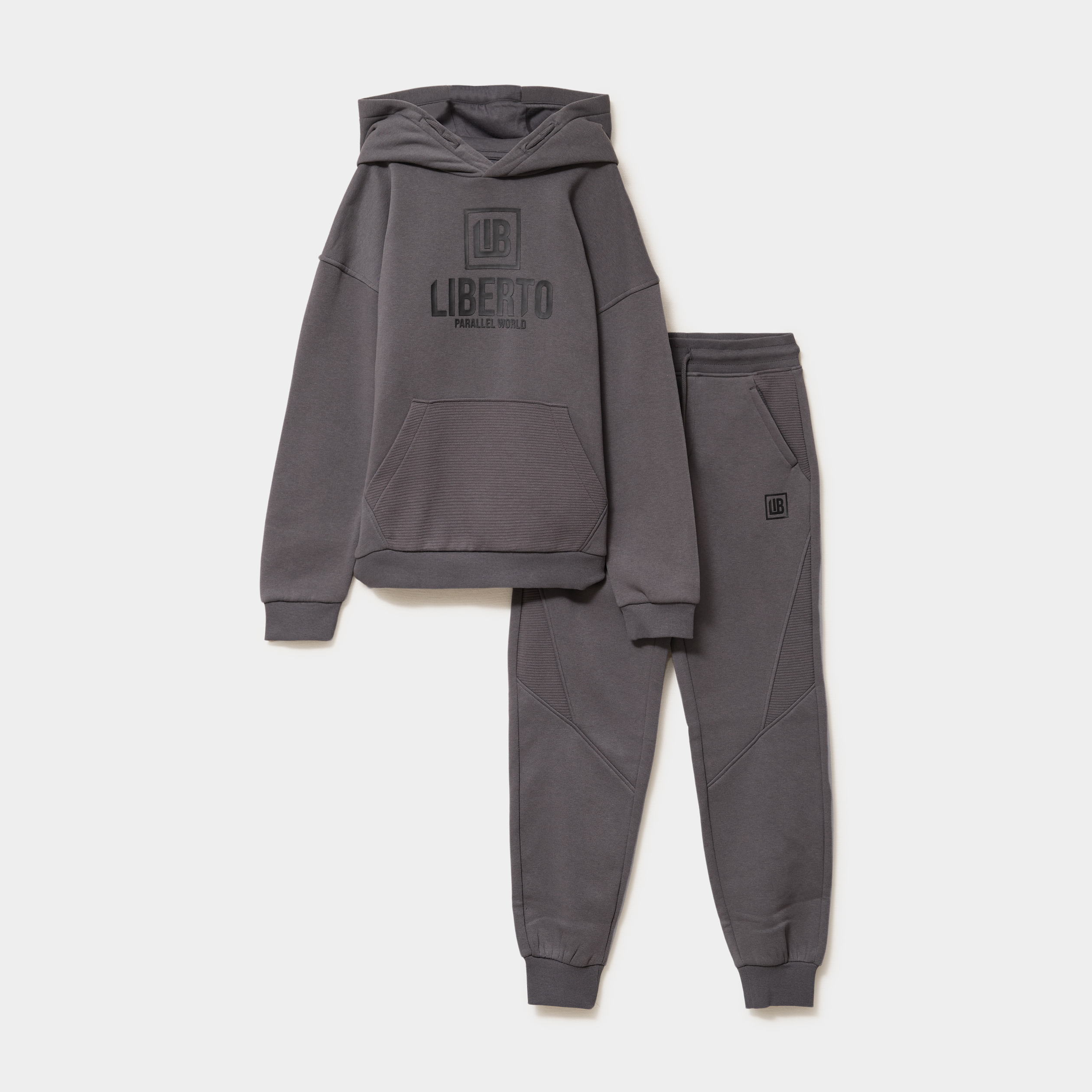 Ensemble de jogging sweat et pantalon gris foncé garçon | La Halle