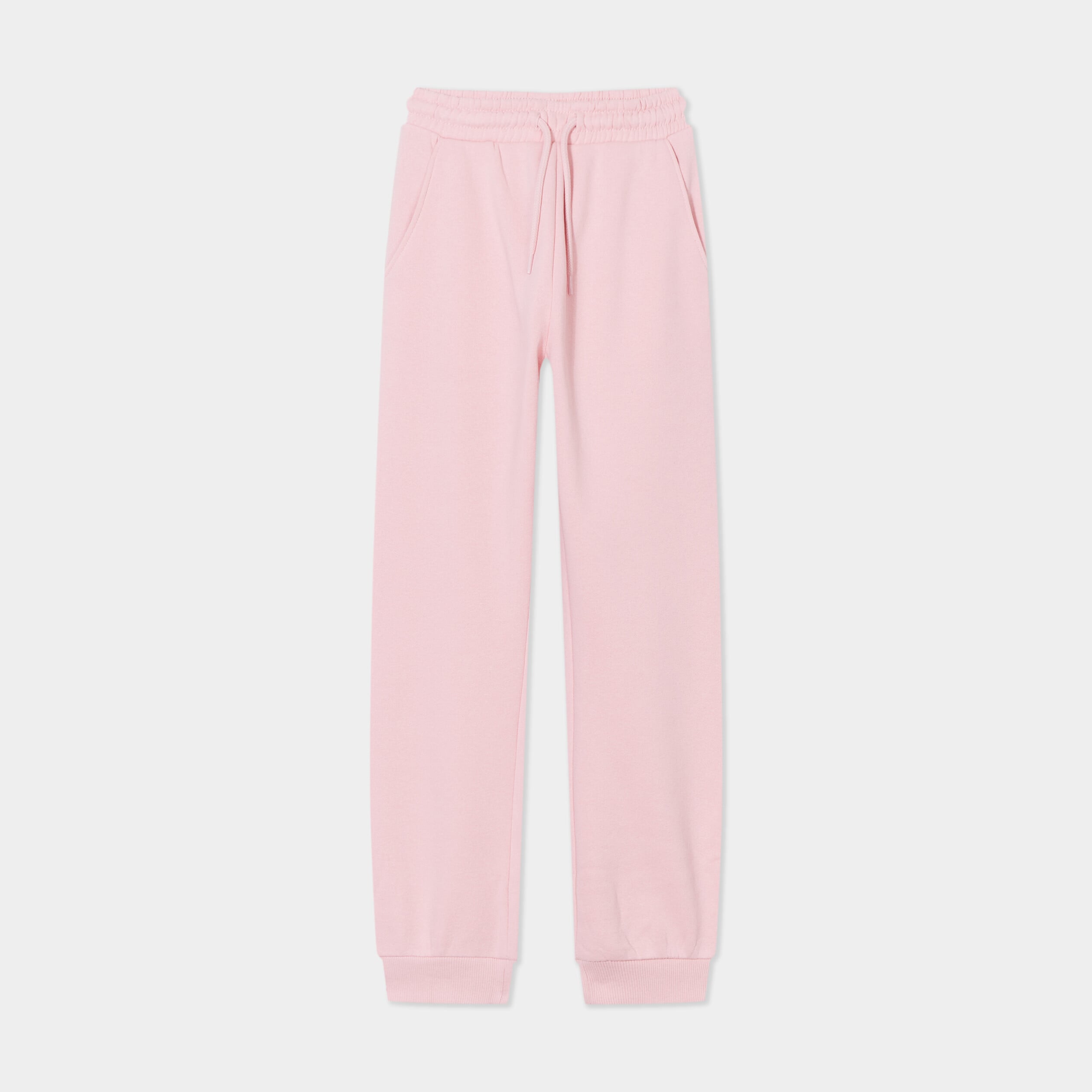Pantalon de jogging droit rose clair fille | La Halle