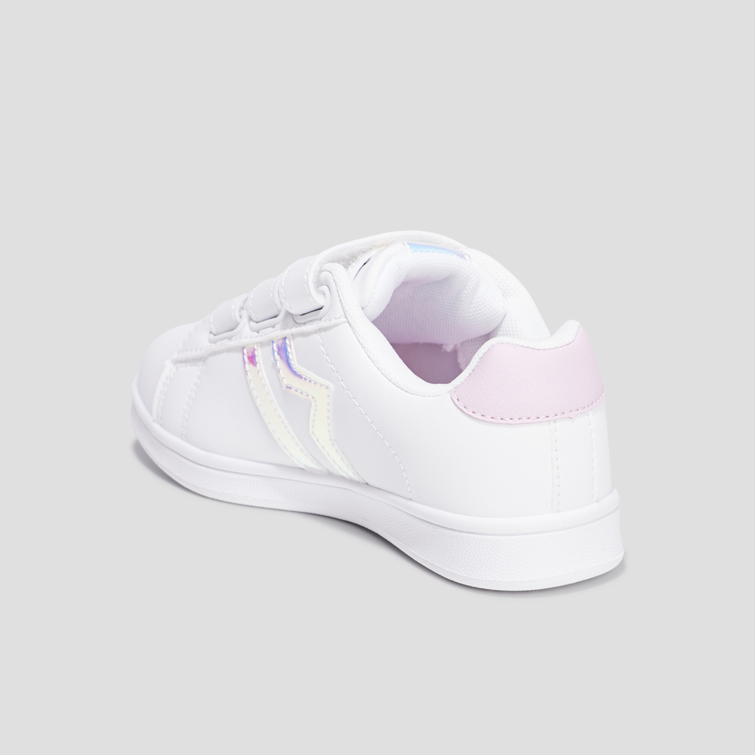 Tennis basses à scratchs Creeks Iconic blanc fille | La Halle