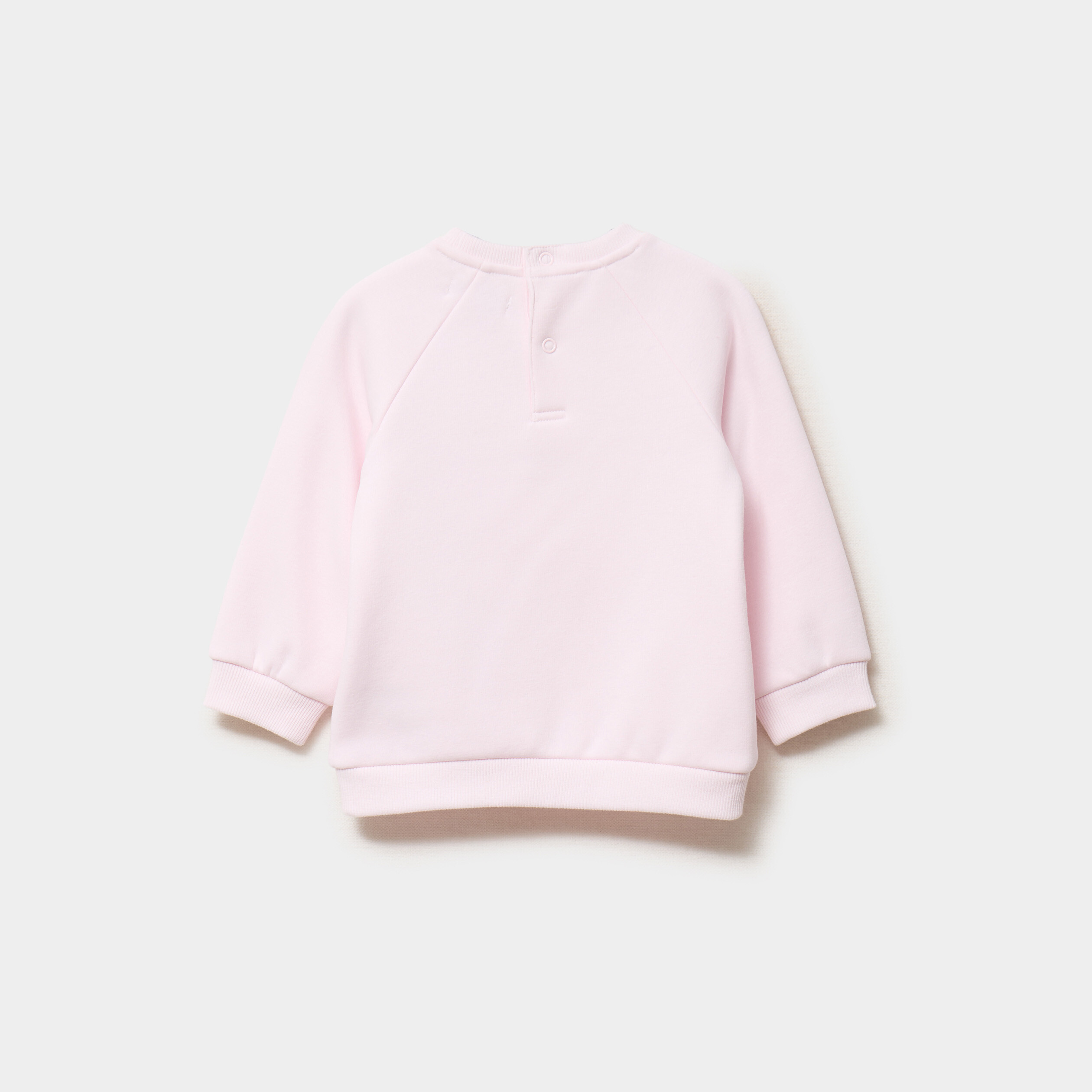 Sweat molletonné manches longues rose clair bébé fille | La Halle
