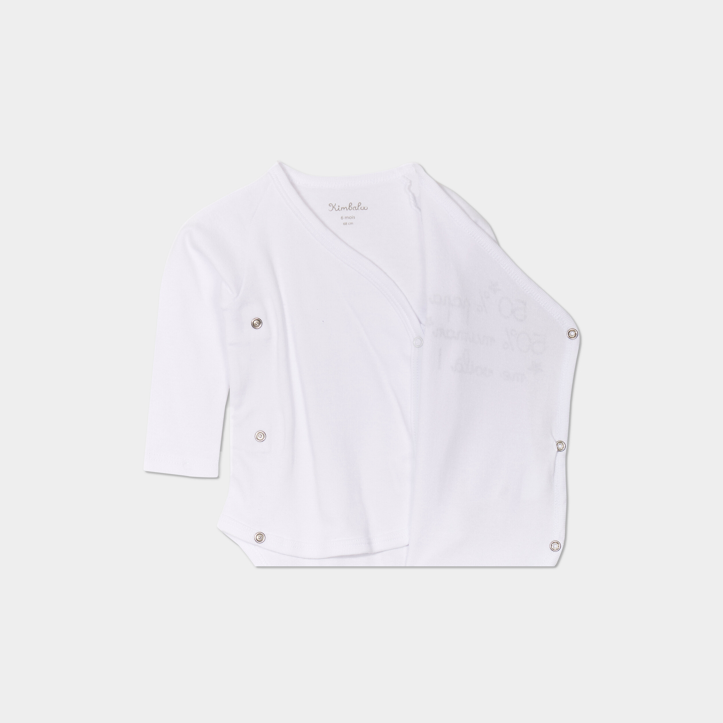 Ensemble pyjama et body effet velours blanc bébé | La Halle