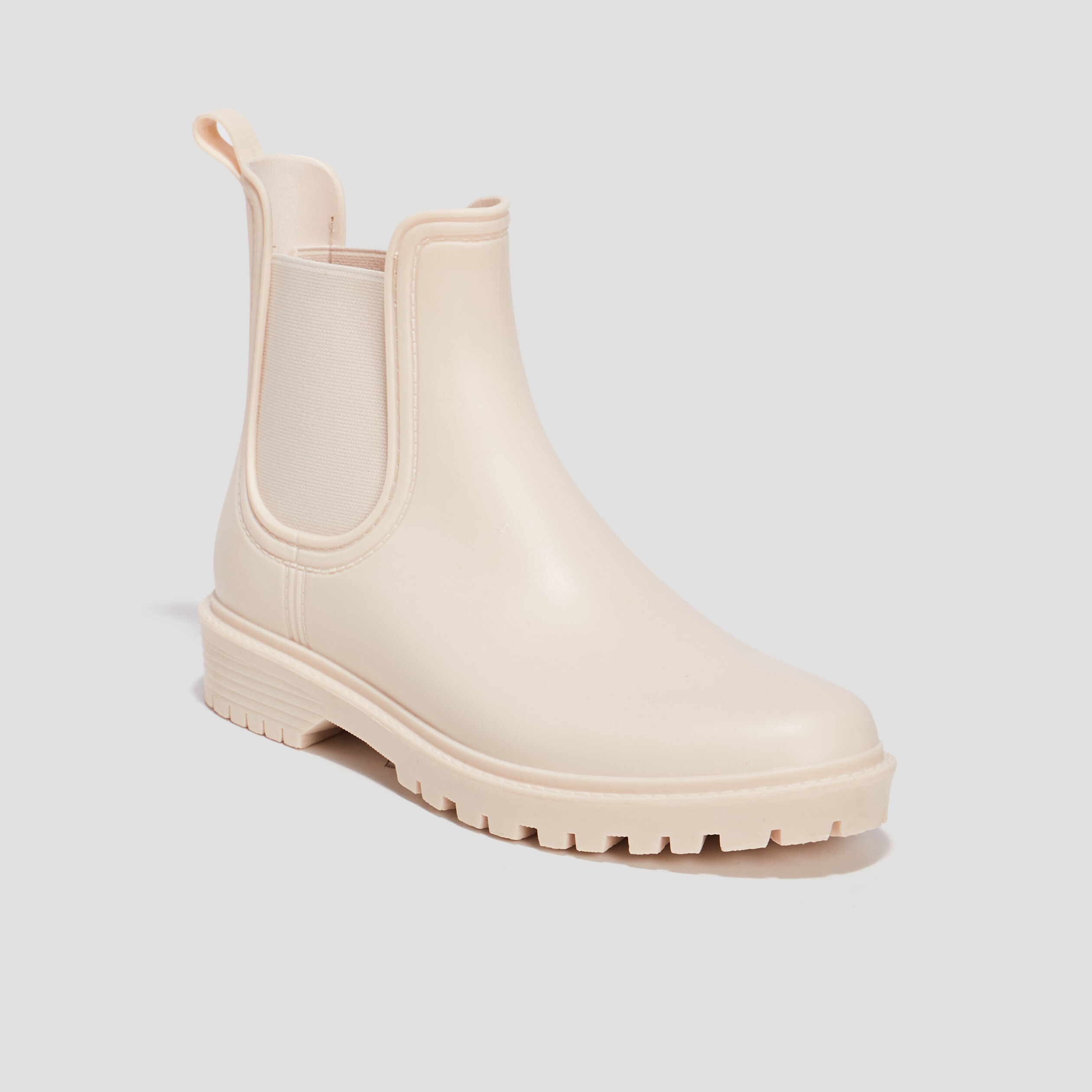 Bottines de pluie chelsea sable femme | La Halle
