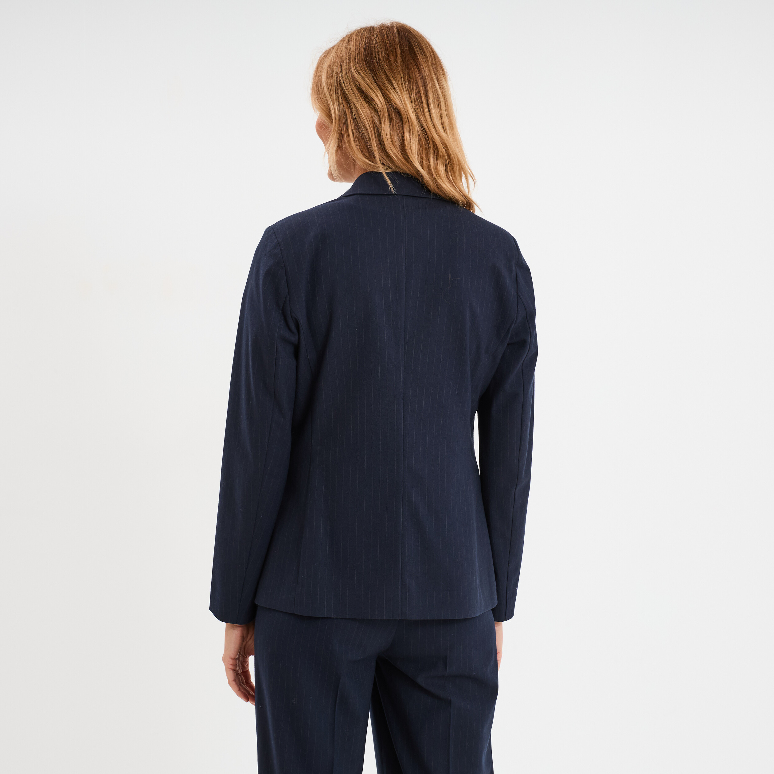 Veste blazer 2 poches bleu marine femme | La Halle