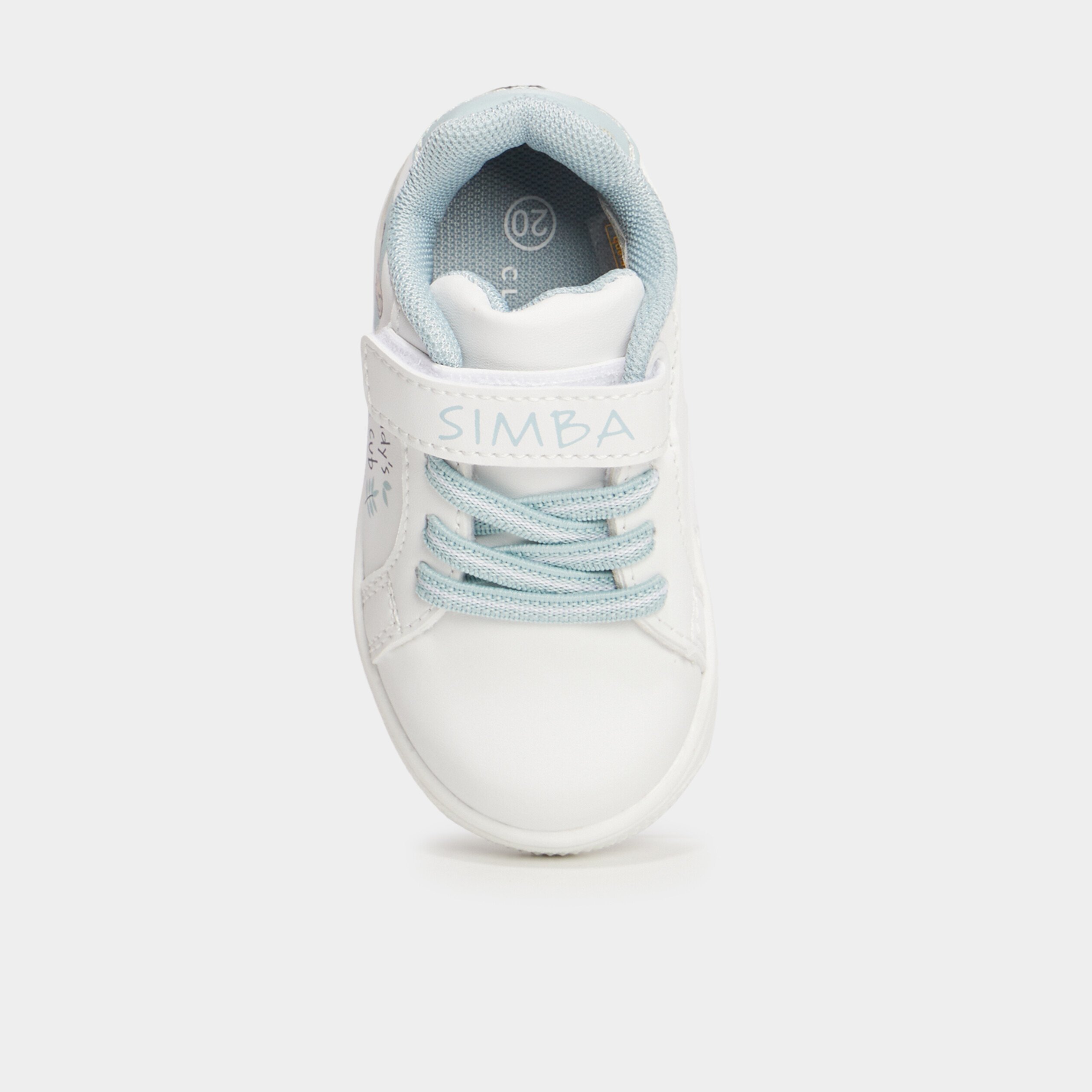 Tennis basses à scratchs Le Roi lion blanc bébé garçon | La Halle