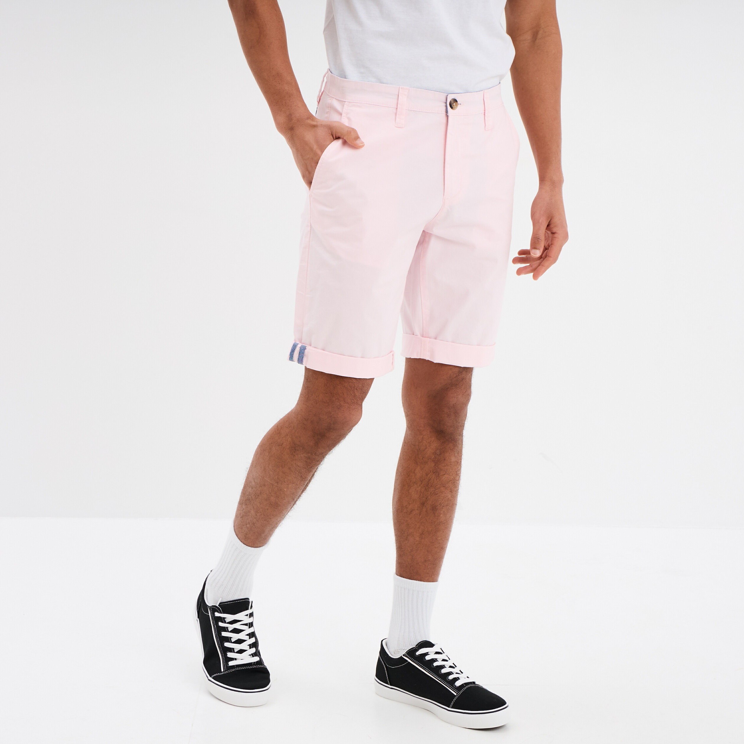 Short chino slim Creeks rose homme | La Halle