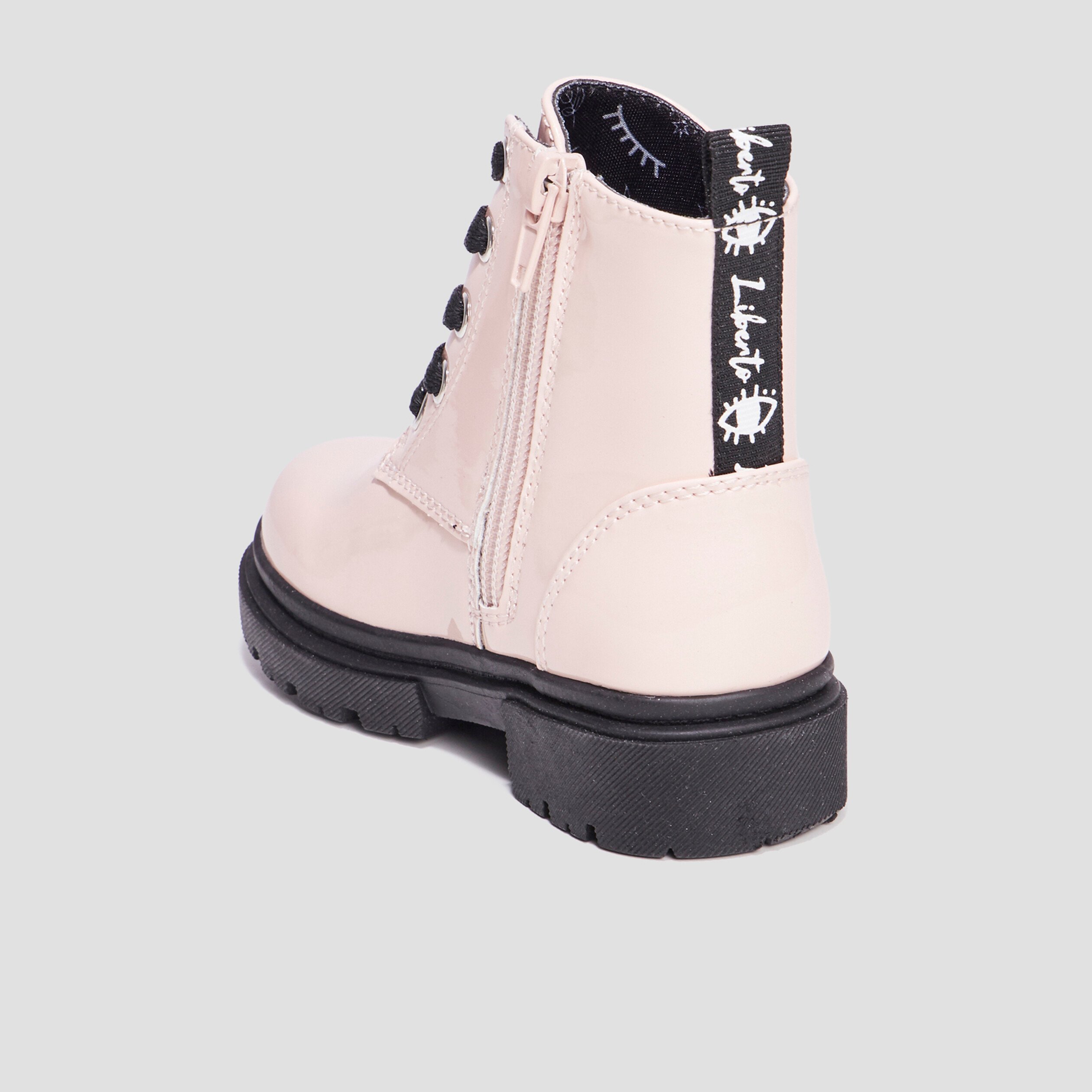 Bottines crantées zippées Liberto rose fille | La Halle