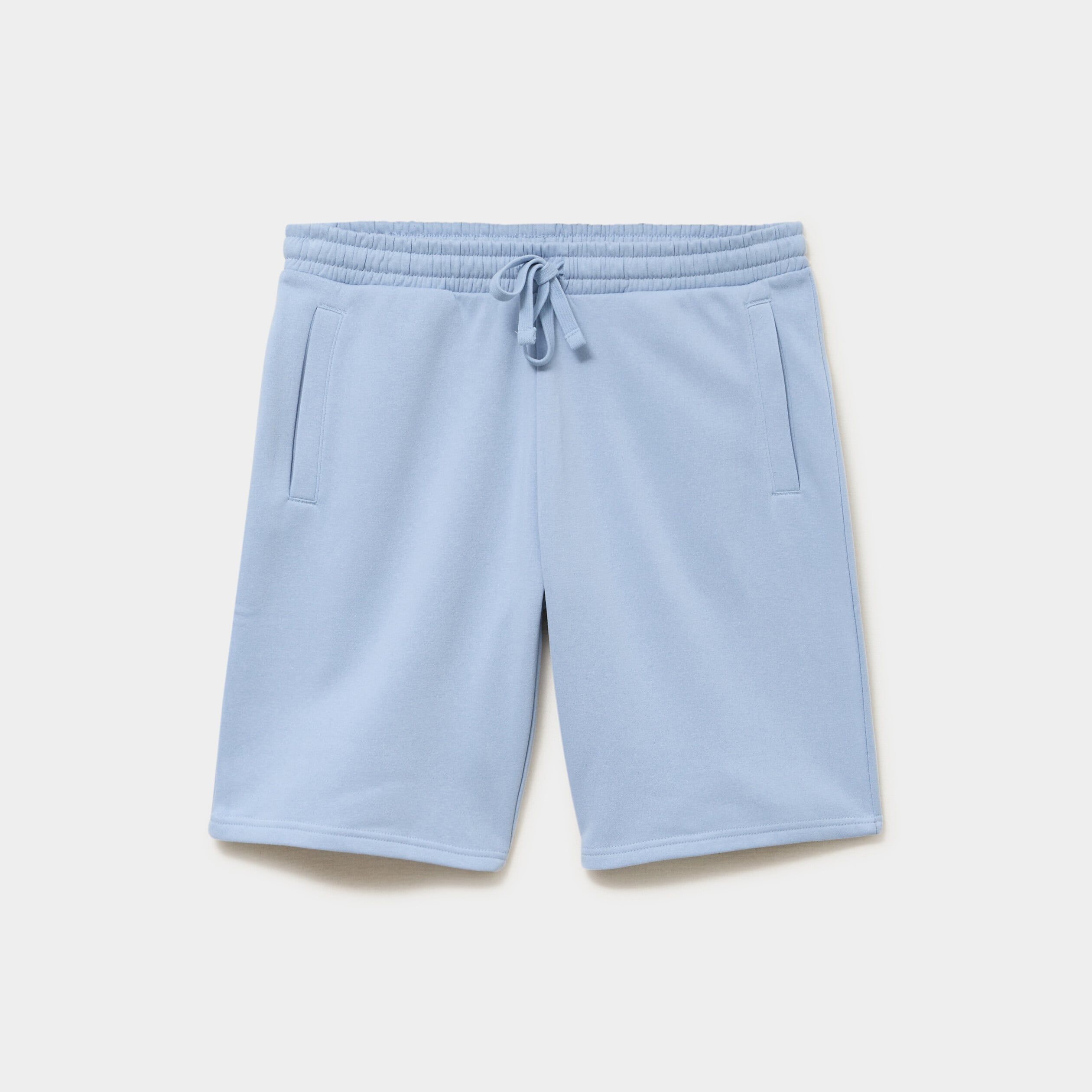 Short jogging molleton droit bleu ciel homme | La Halle