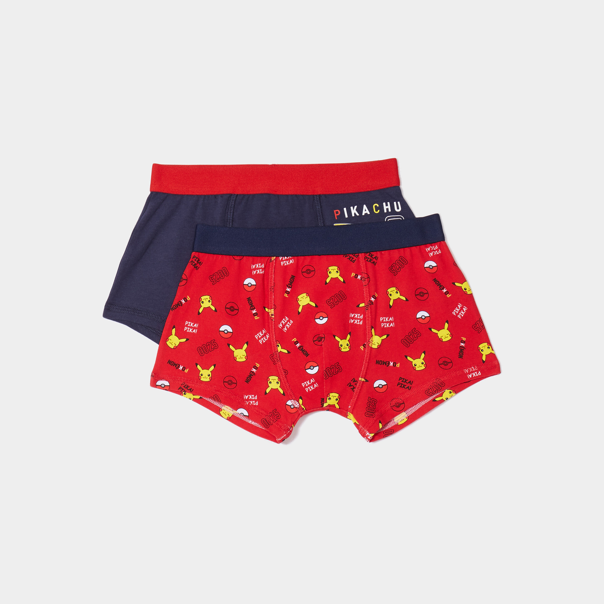Lot 2 boxers coton Pokémon Pikachu bleu garçon | La Halle
