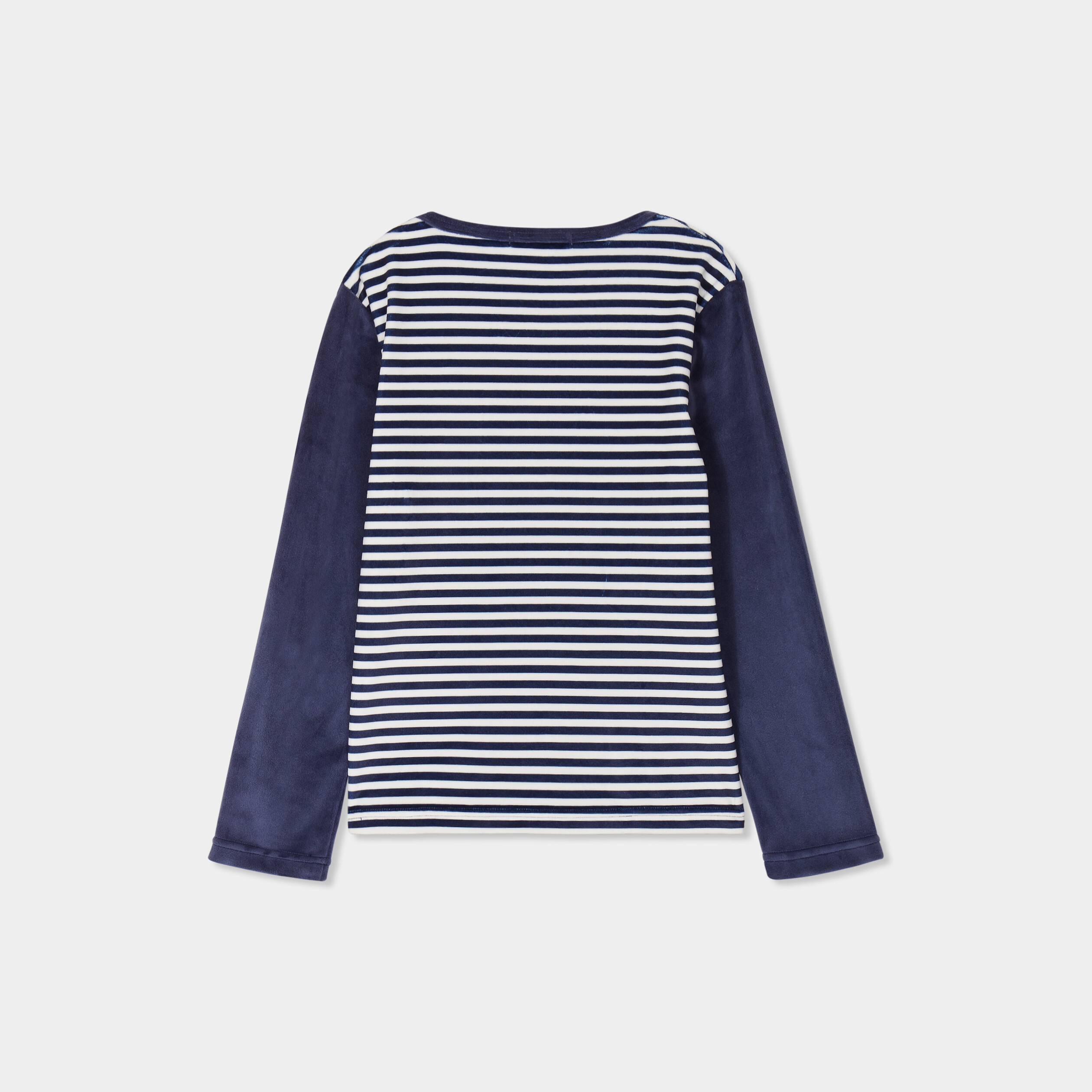 Ensemble de pyjama effet velours bleu marine garçon | La Halle