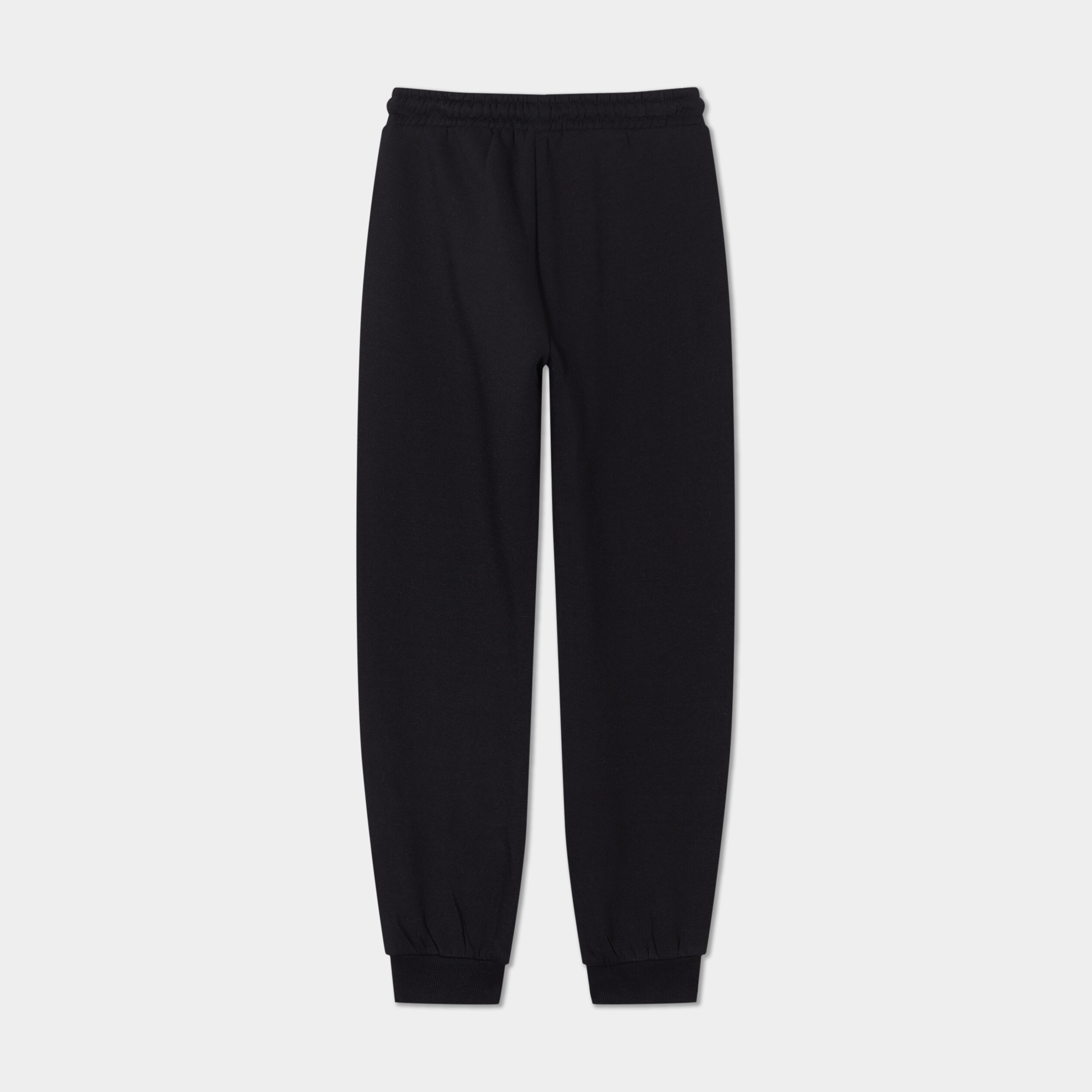 Pantalon de jogging droit noir fille | La Halle