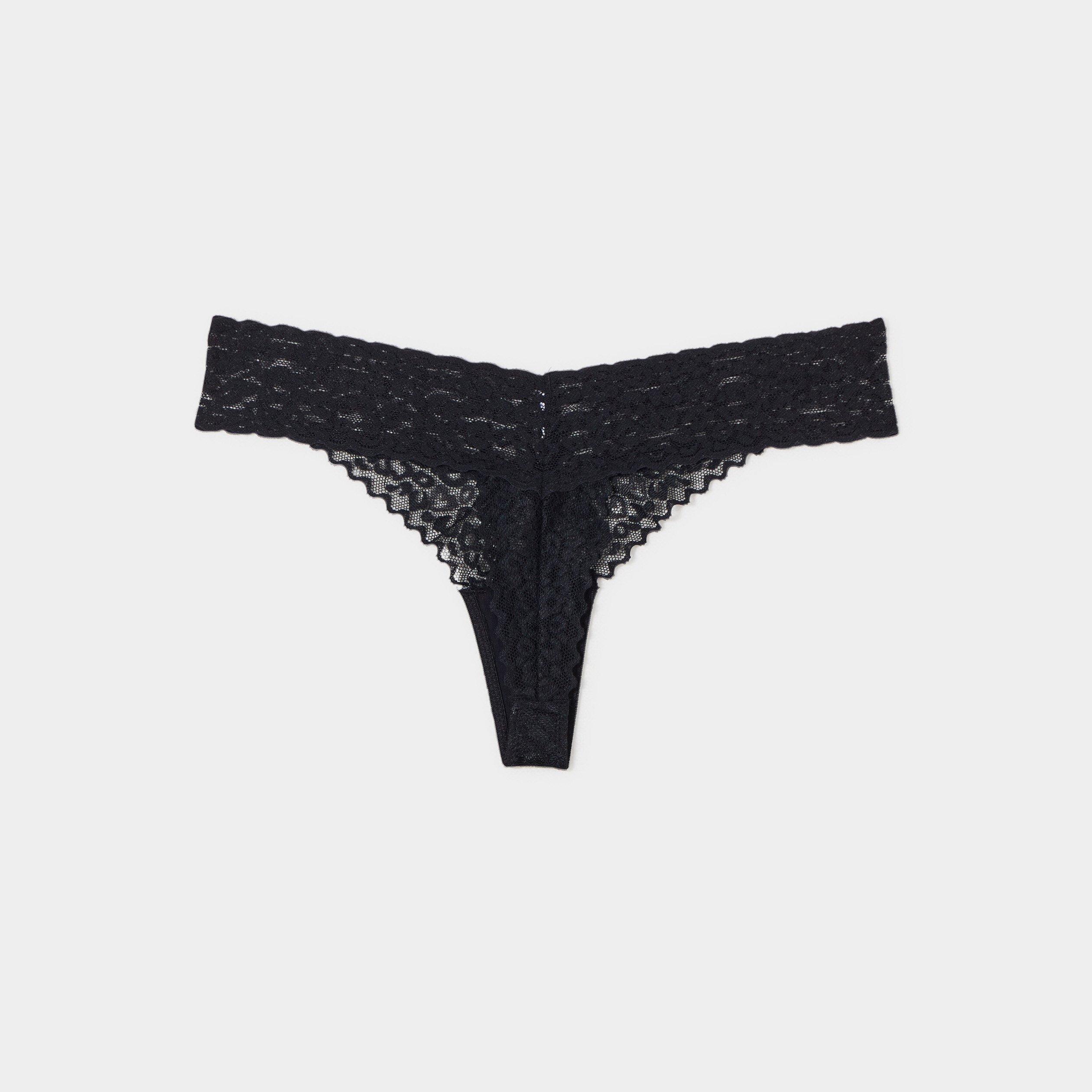 Lot 3 strings dentelle noir femme | La Halle