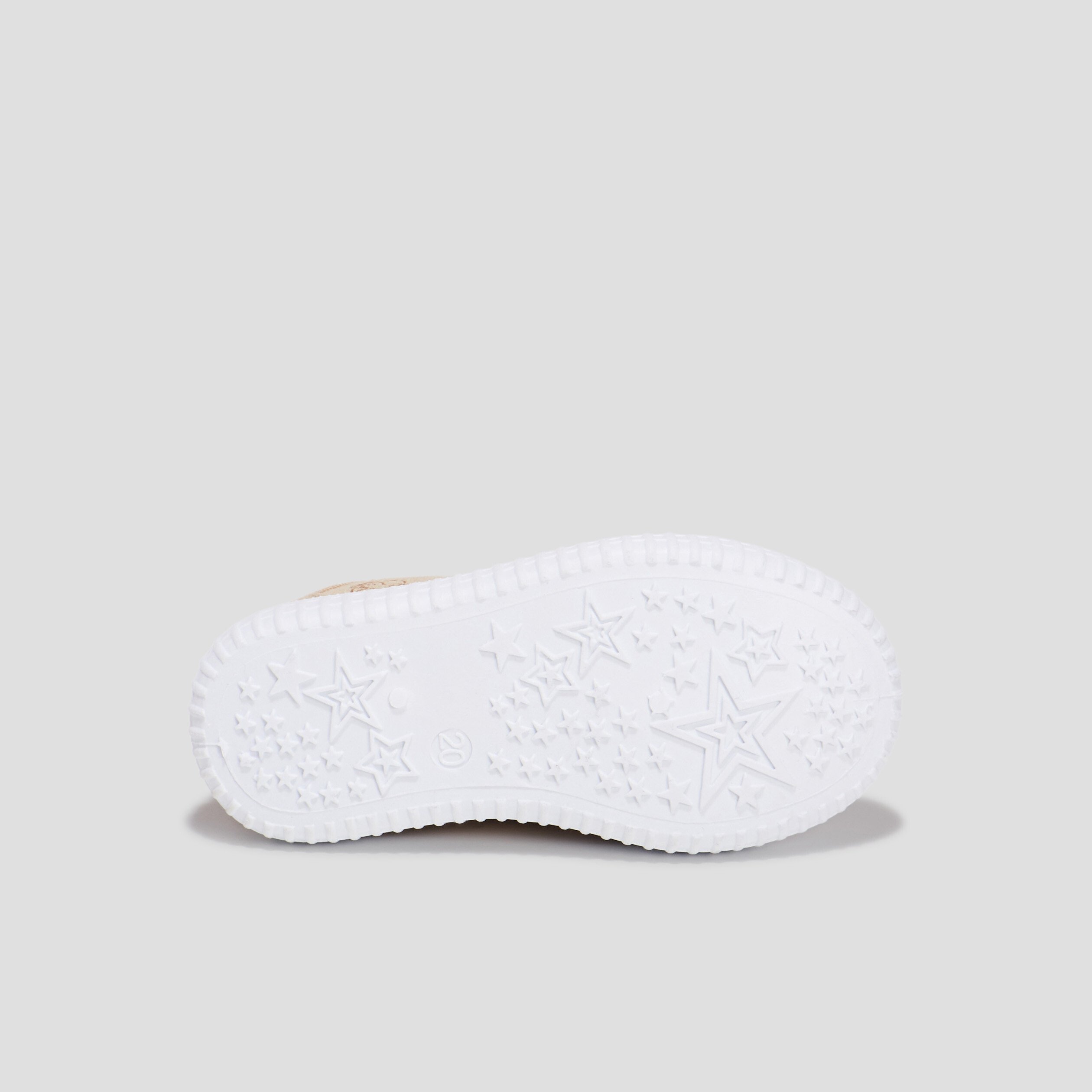 Tennis en toile à scratchs sable bébé garçon | La Halle