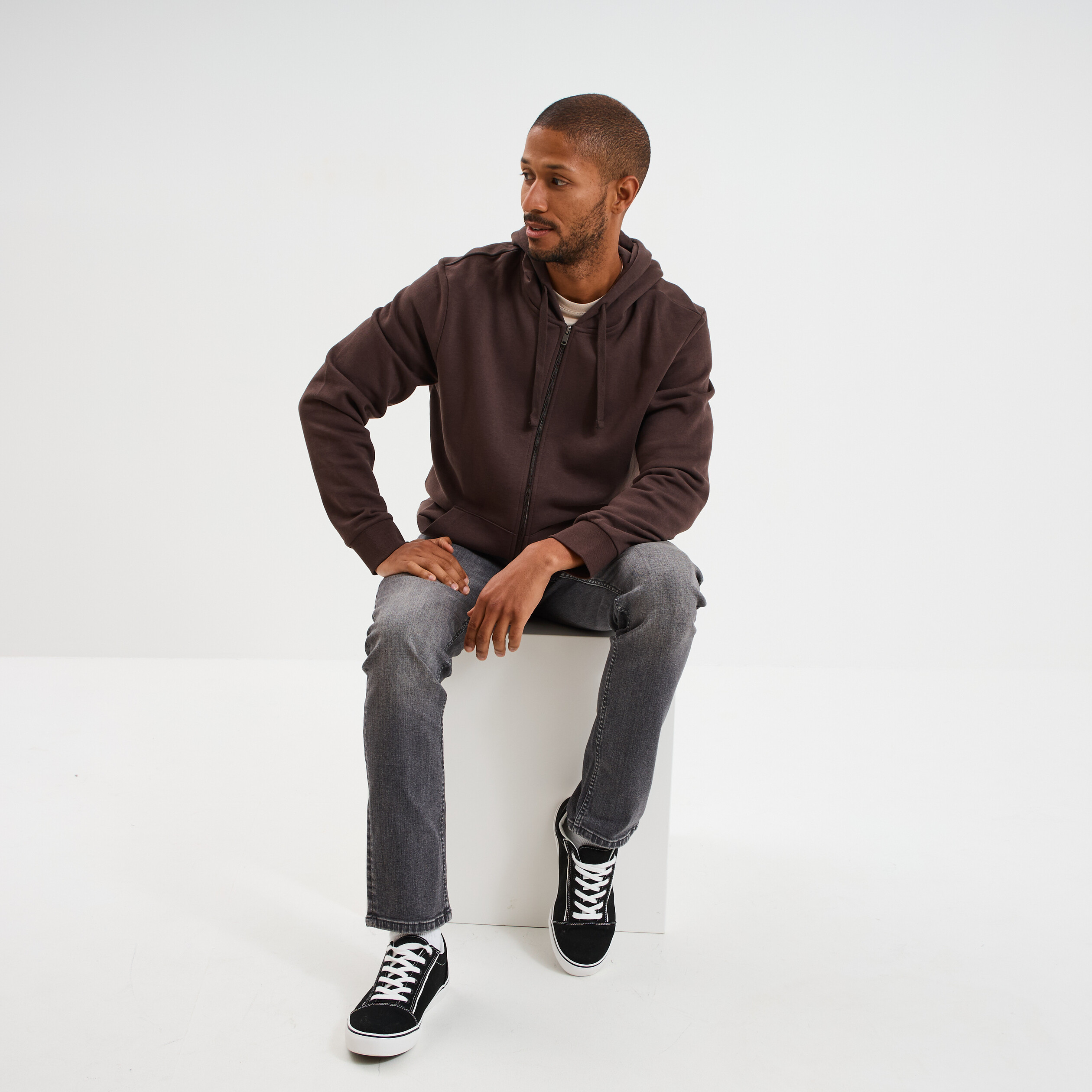 Jeans slim 5 poches denim gris homme | La Halle