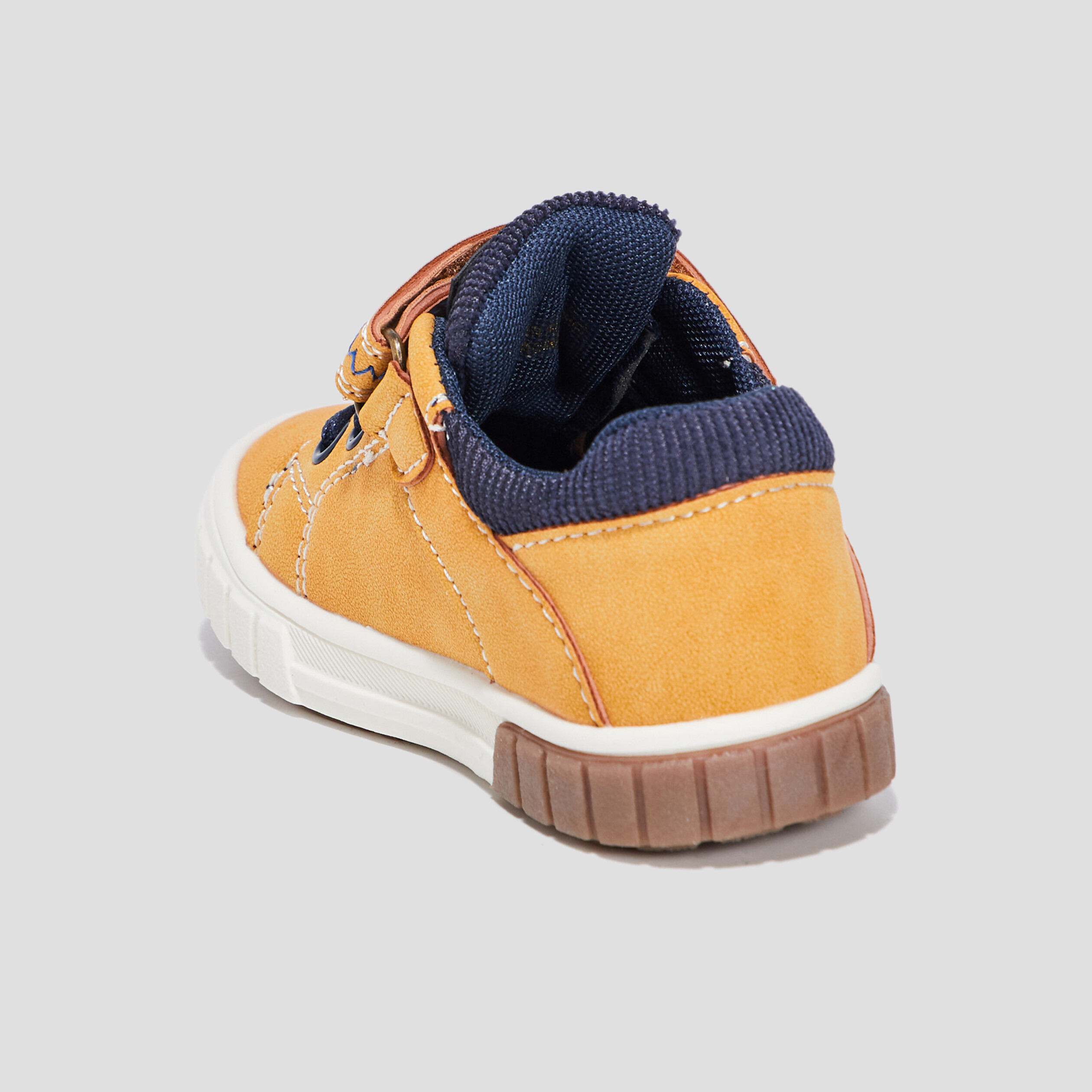 Tennis à scratchs camel bébé garçon | La Halle