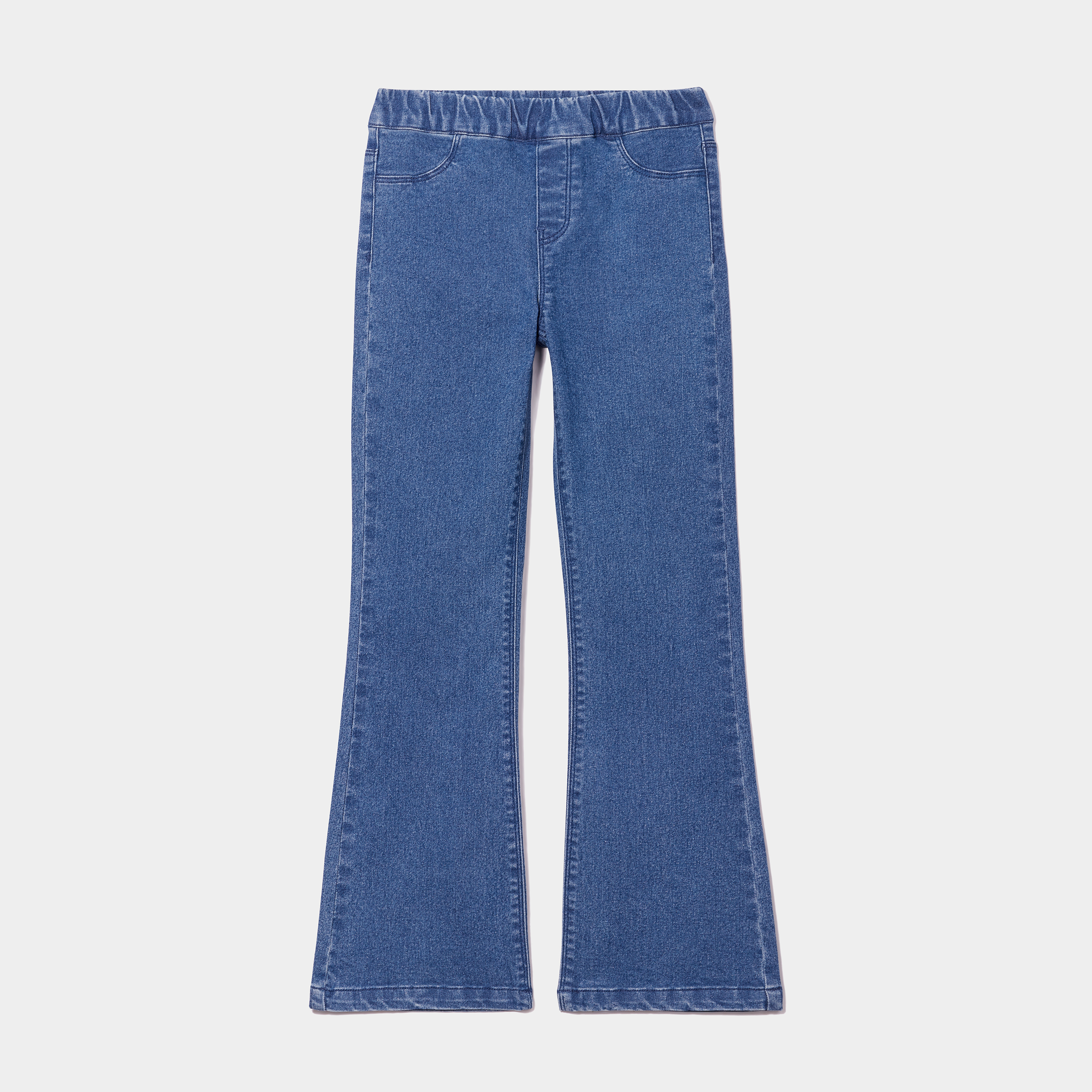 Jegging flare taille élastiquée denim stone fille | La Halle