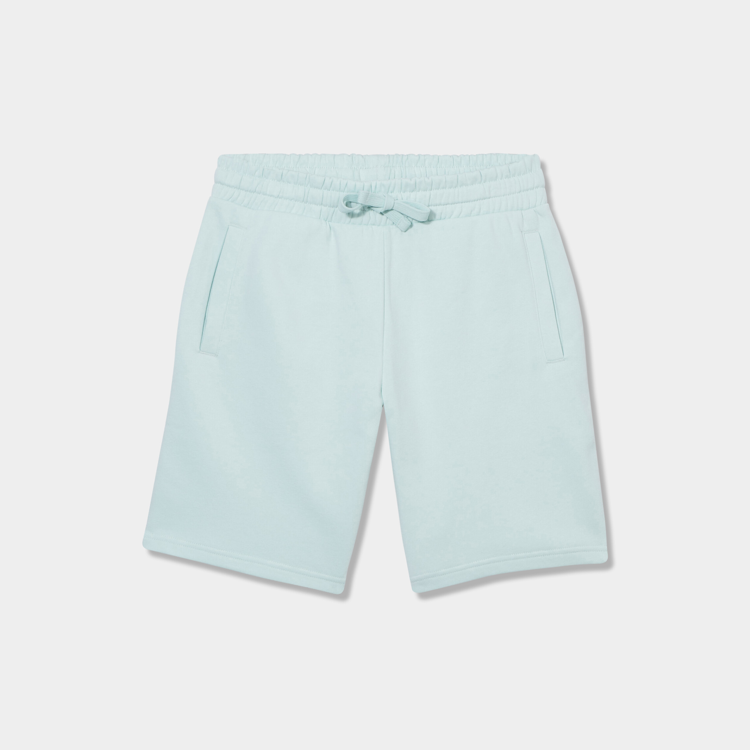 Short jogging molleton droit vert pastel homme | La Halle