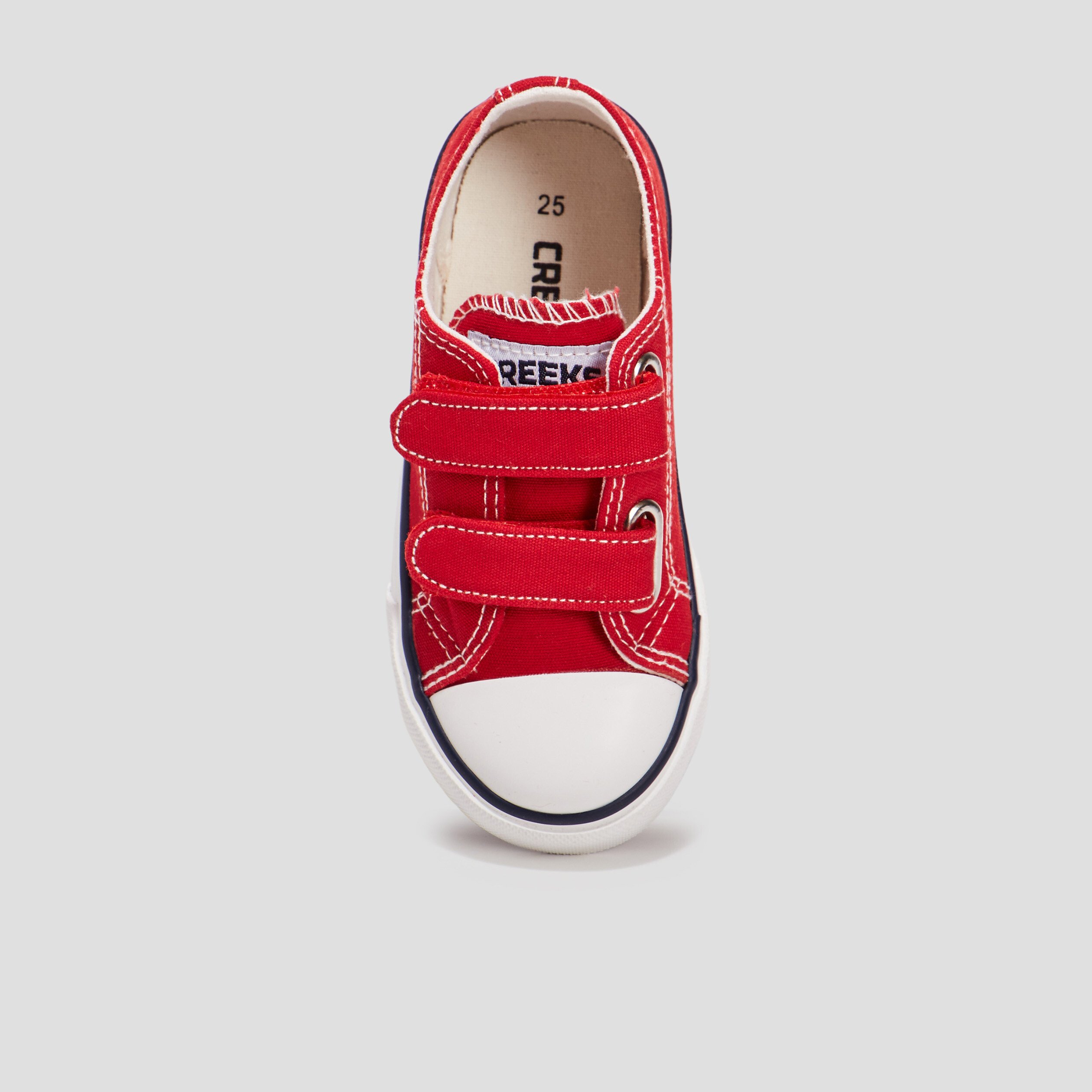 Tennis en toile à scratchs rouge garçon | La Halle