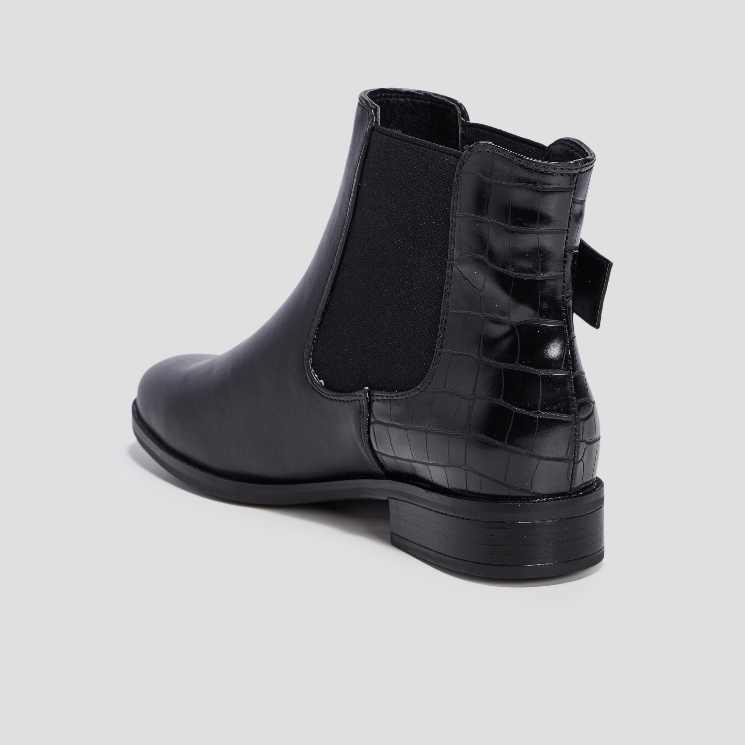 Bottines chelsea plates noir femme | La Halle