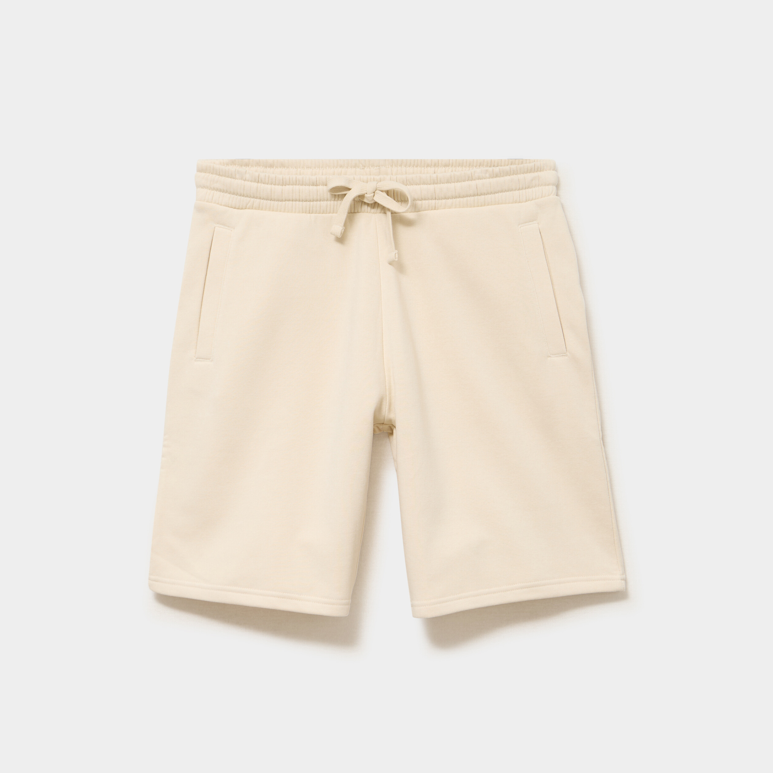Short jogging molleton droit ecru homme | La Halle